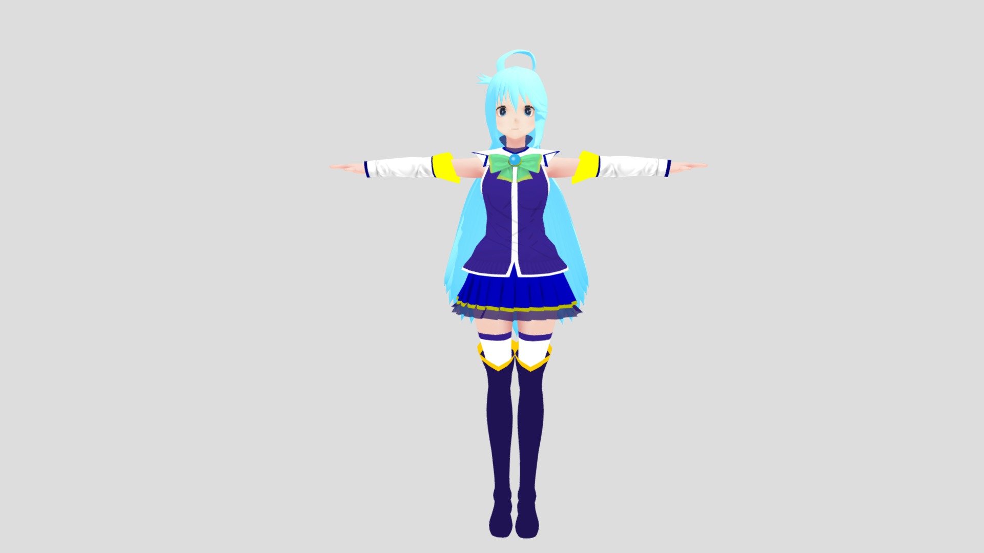 Aqua (please only download .blend file - Download Free 3D model by ...