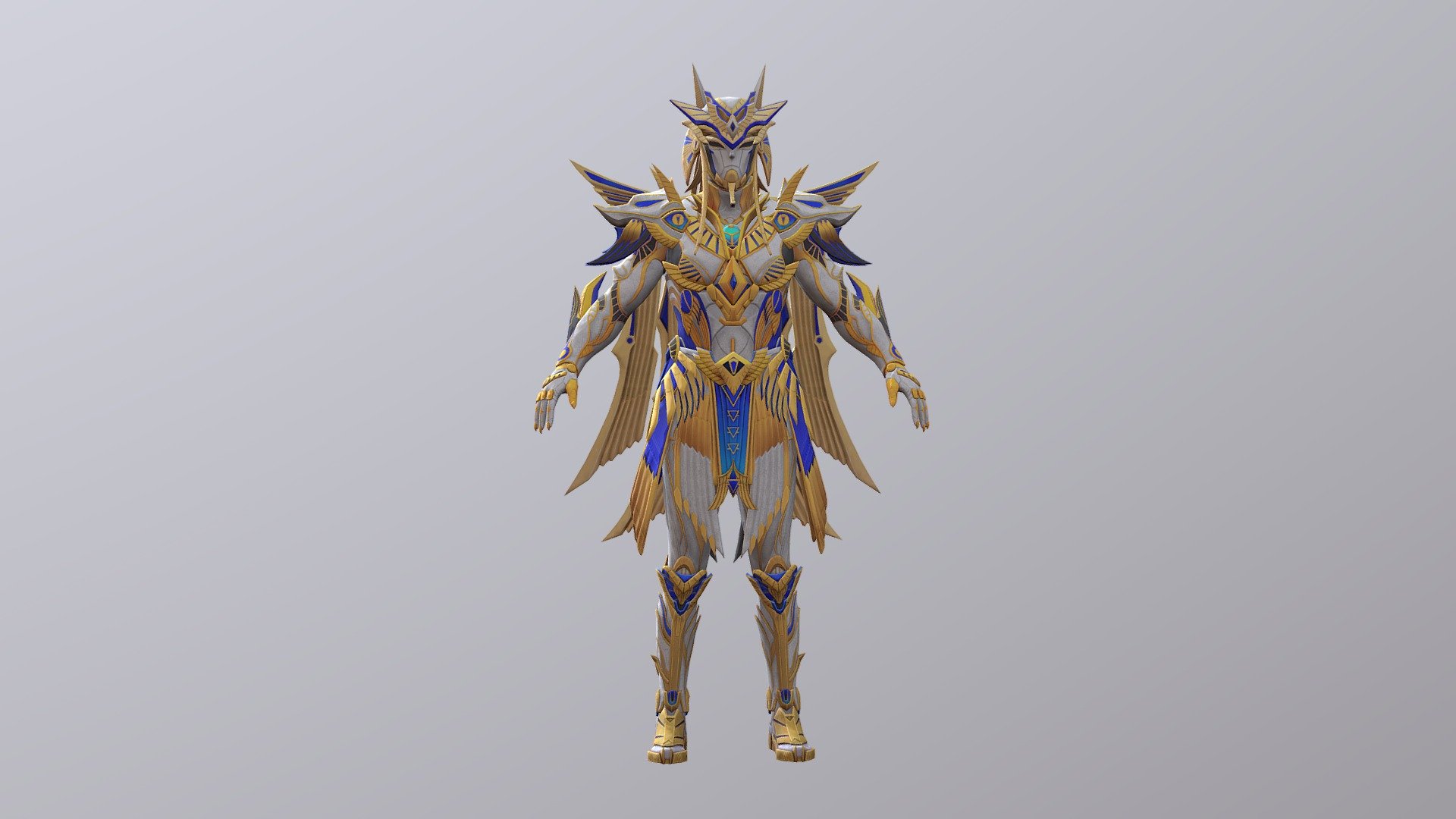 Golden Pharaoh X- Suit (7- Star-1 - Download Free 3D model by ROCCIE ...