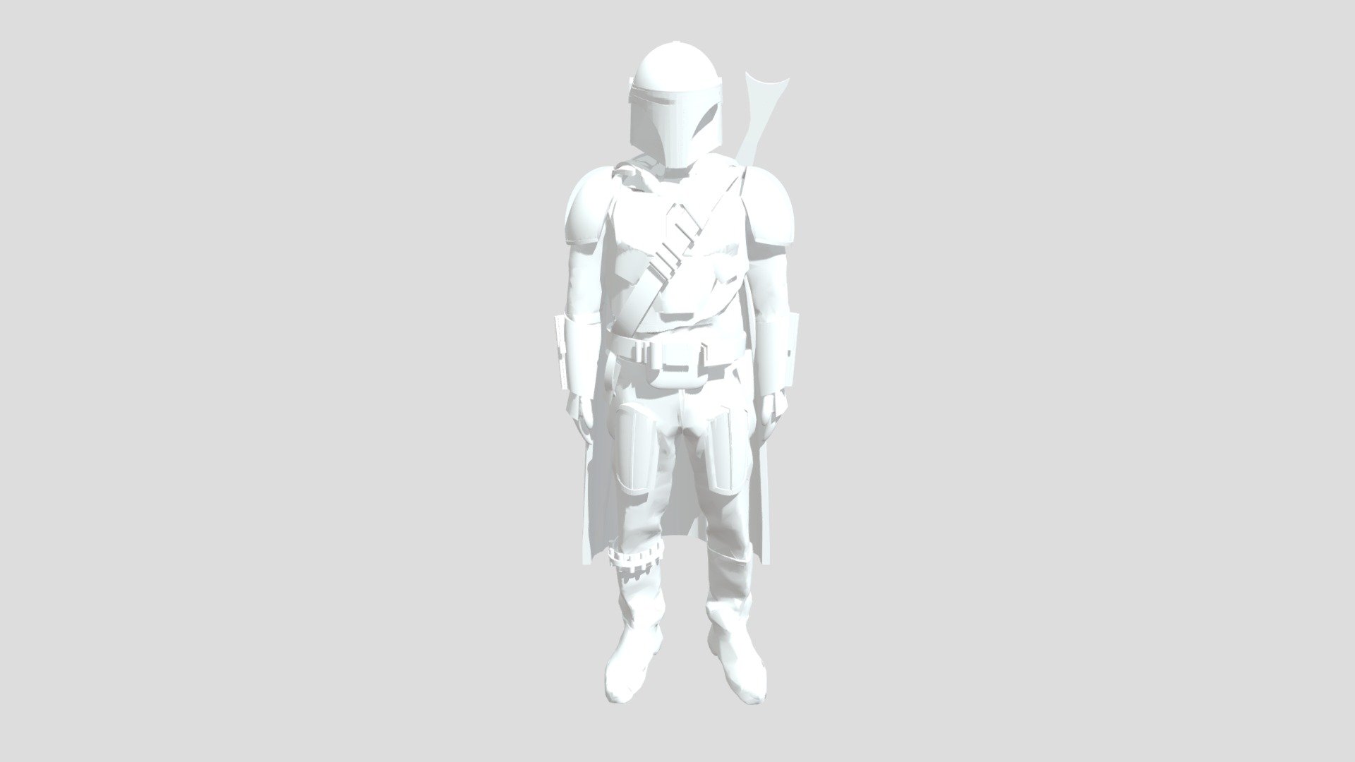 The Mandalorian white - Download Free 3D model by GRANMASTER123NARUTO ...