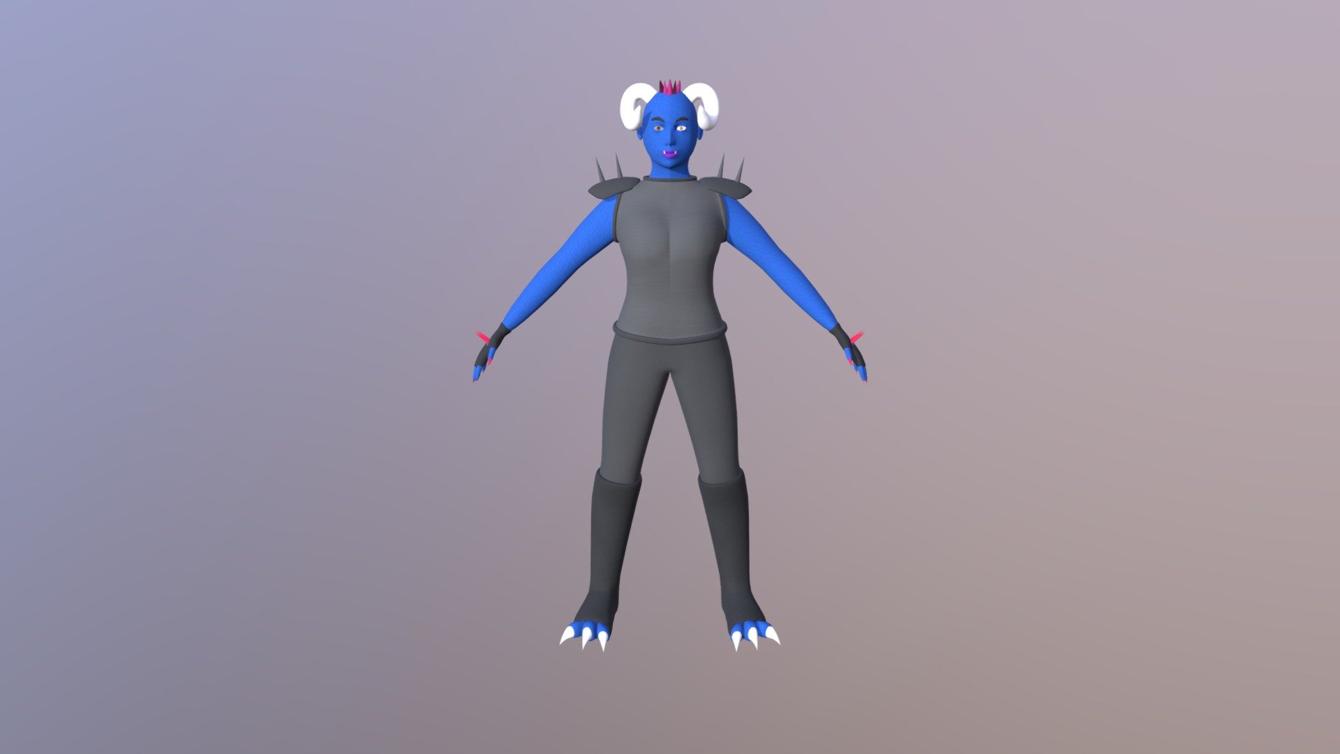 Alien Woman - 3D model by Malcolm Ferguson (@BigMac90) [824e286 ...