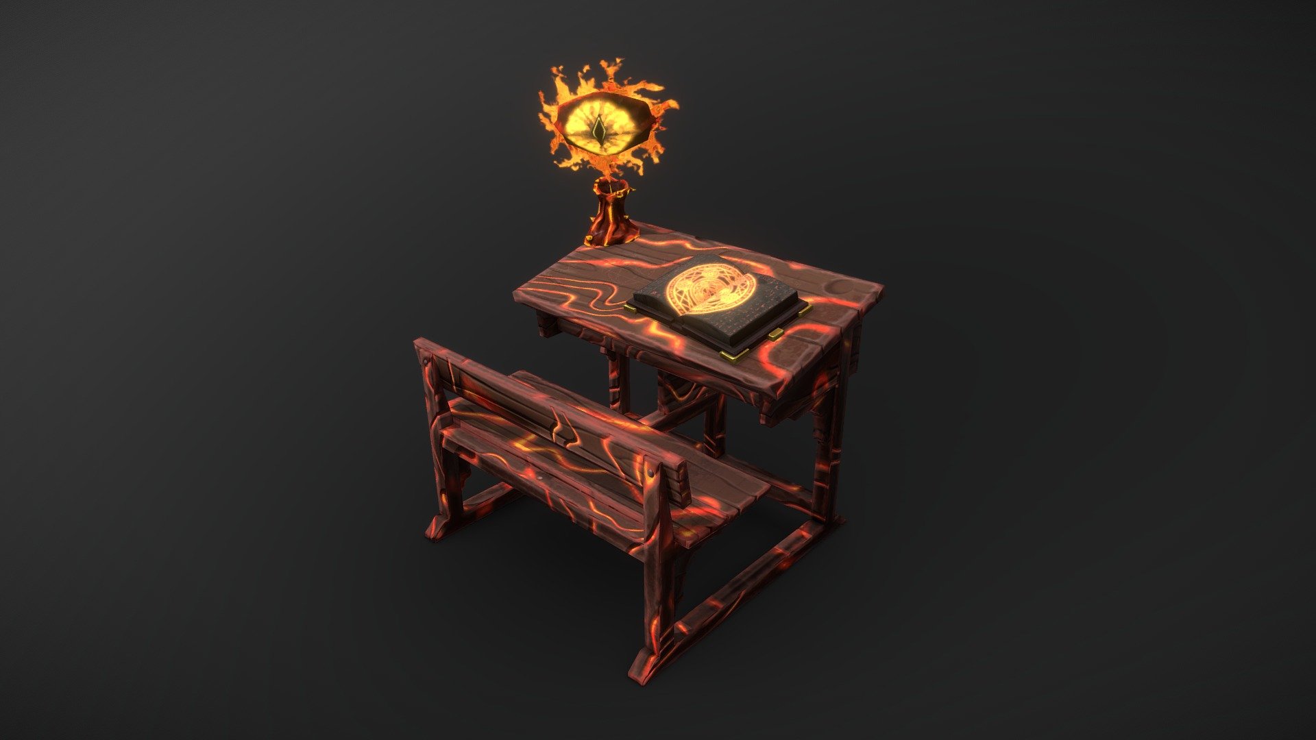 Stylized Prop - Desk - 3D model by E135 [8253a37] - Sketchfab