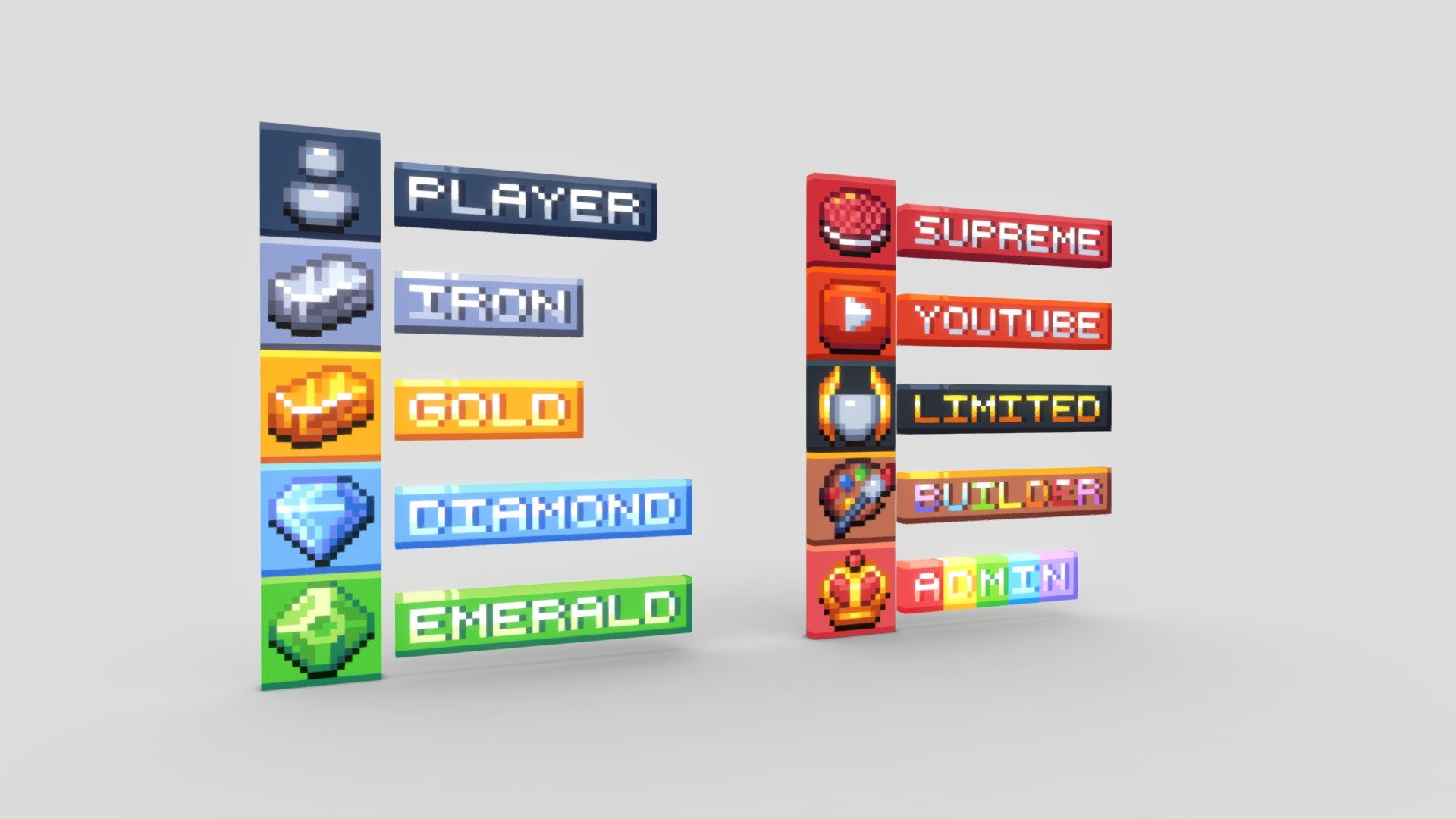 Rank Icon - 3D model by PIXELAR (@pixelarco) [8254ec4] - Sketchfab