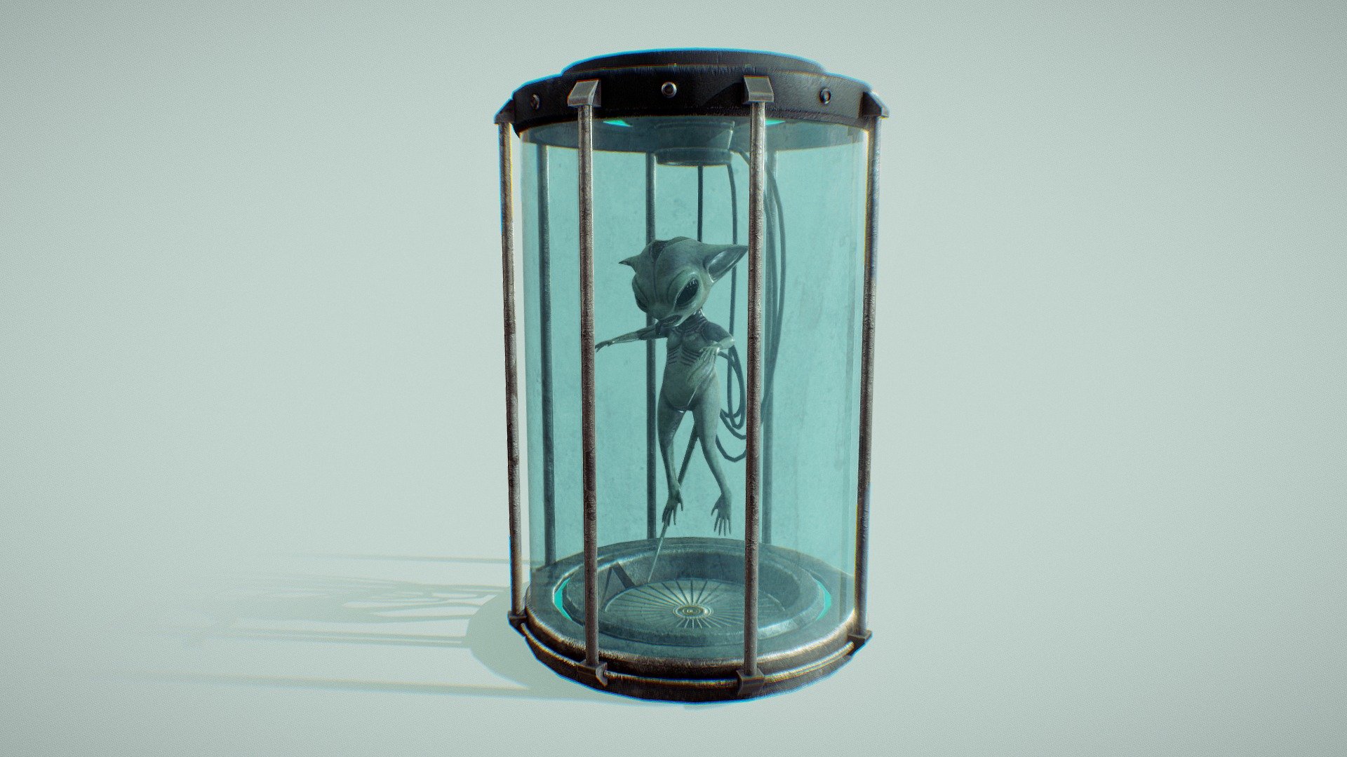 Creature Specimen Jar - Download Free 3D model by Michael V (@bossdeff ...