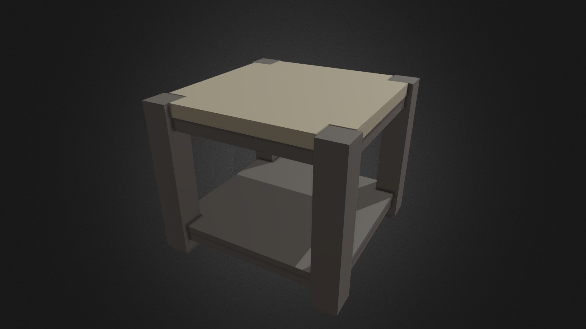 Household Props Challenge Day #15 - End Table - 3D model by Liberi ...