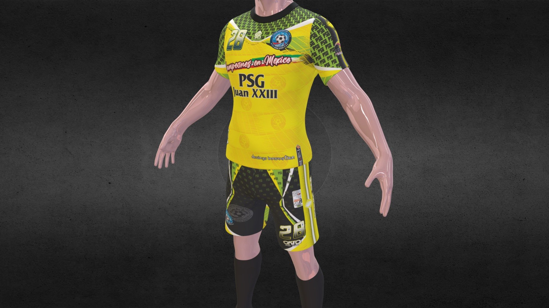 PSG UNIFORME 2022-23 - 3D model by ochodp [8257a8e] - Sketchfab