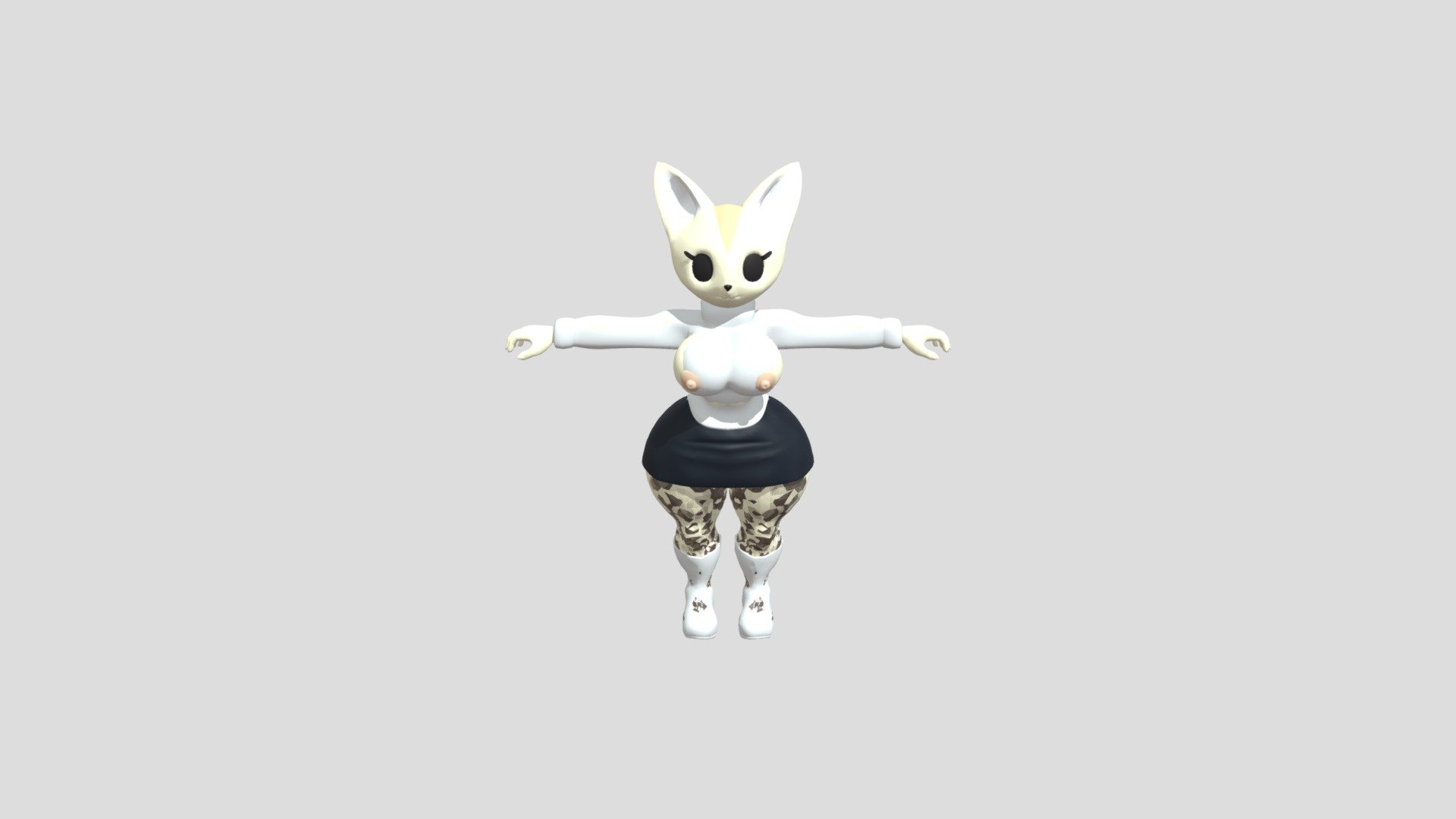 Sexy Fenneko Casual Download Free 3d Model By Anonusername 8258601 Sketchfab