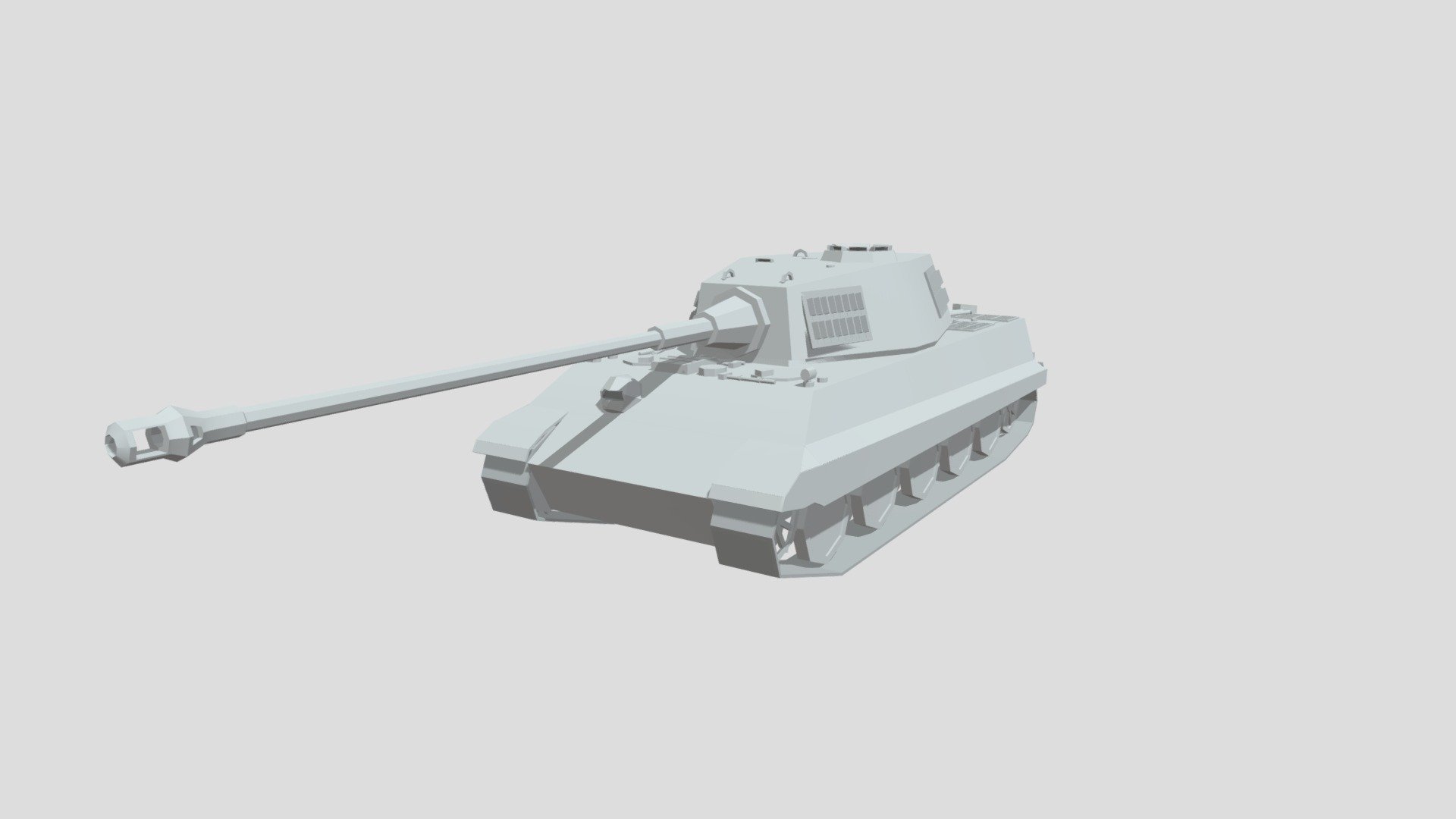 Low-poly King Tiger German Tank - Download Free 3D model by vladrompus ...