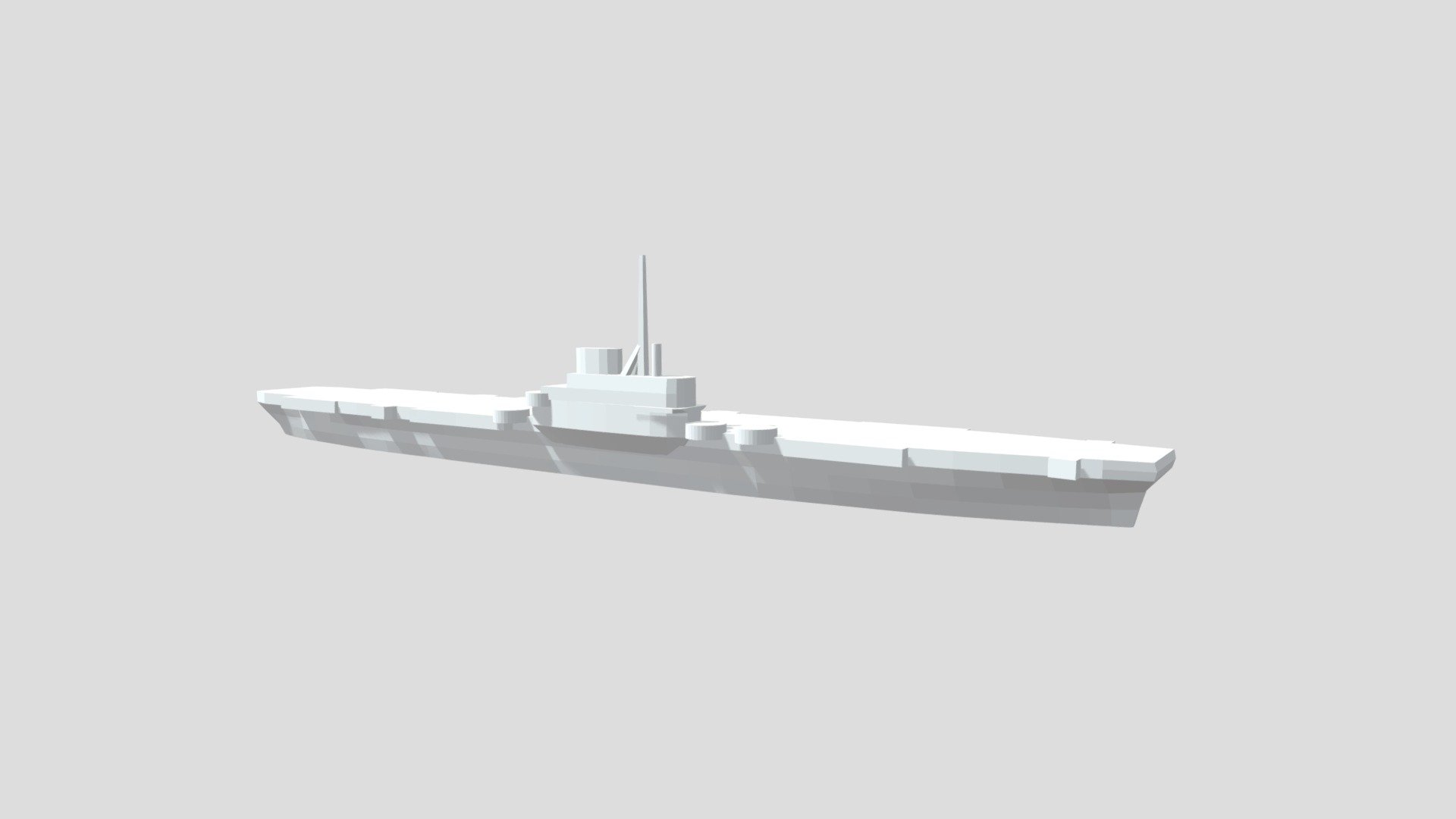 HMS Illustrious - Model for 1/4000 printing - Download Free 3D model by ...