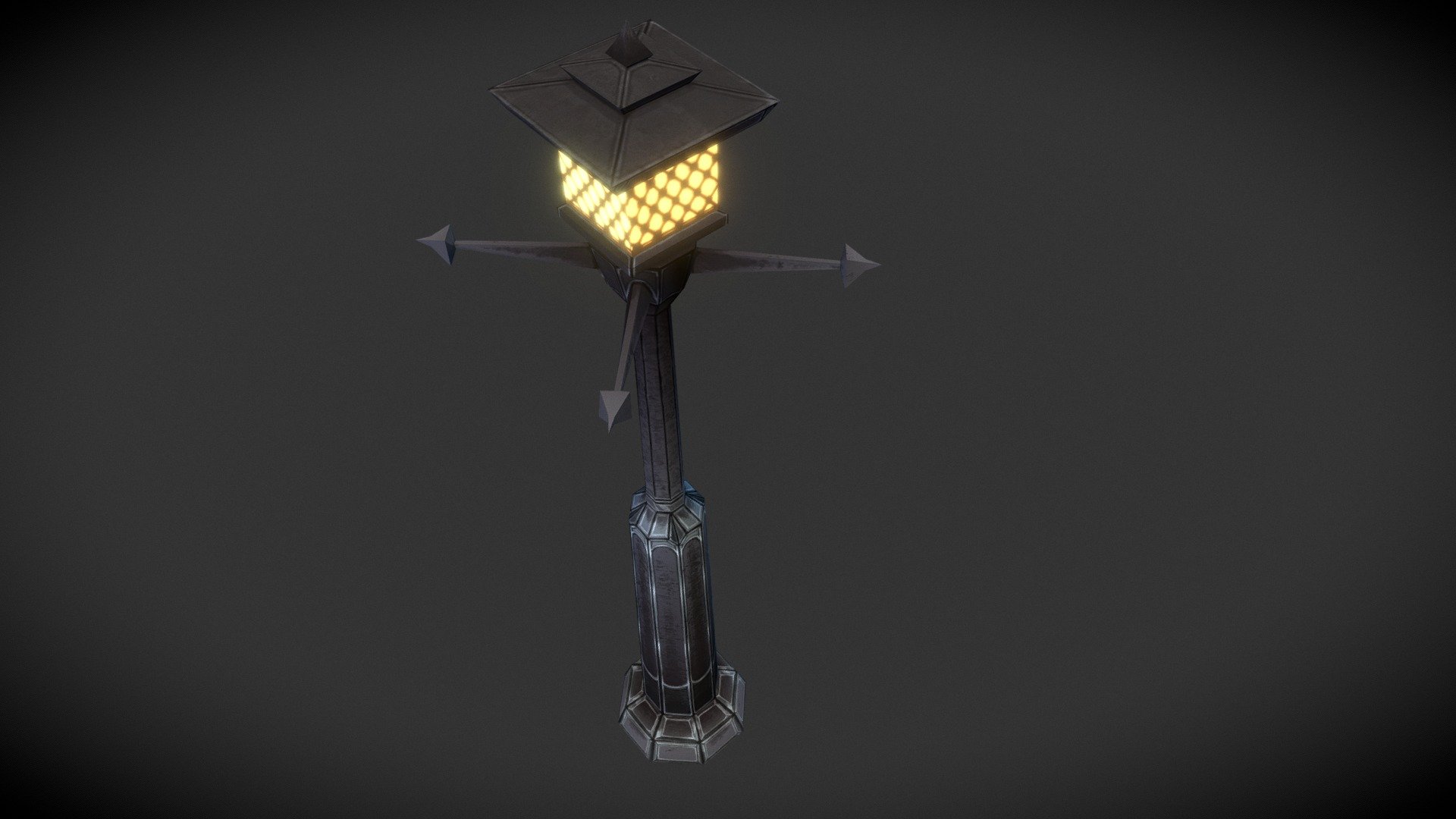 Lamp post - 3D model by Rebecca Sawyer (@rebeccasawyer) [825c65d ...
