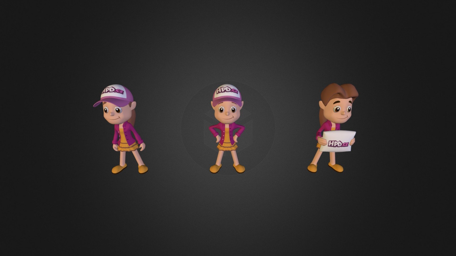 HPD_ Girl.obj - 3D model by Cruzatore [825de75] - Sketchfab