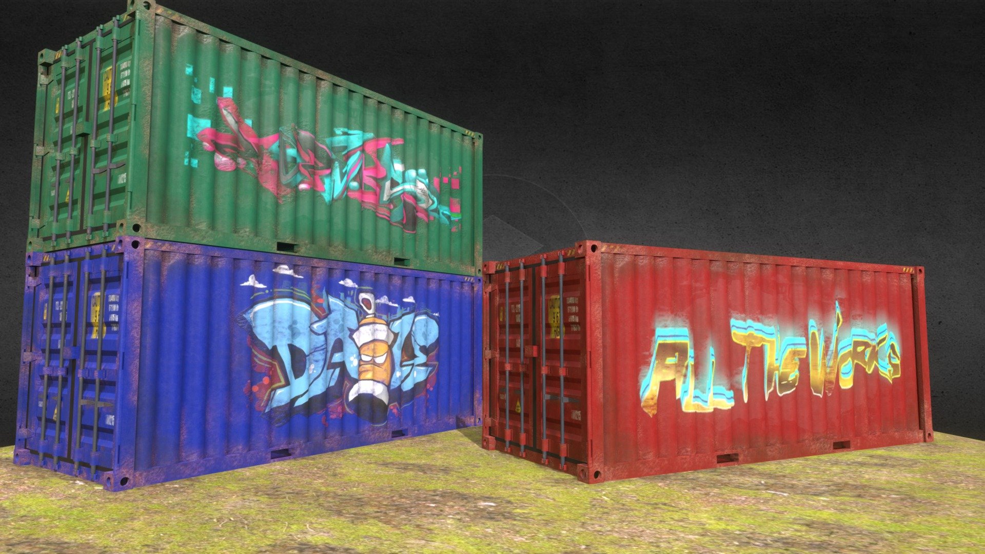 Cargo Container - Download Free 3D model by Satendra Saraswat ...