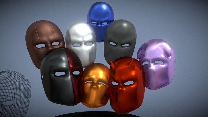 Mask-template 3D models - Sketchfab