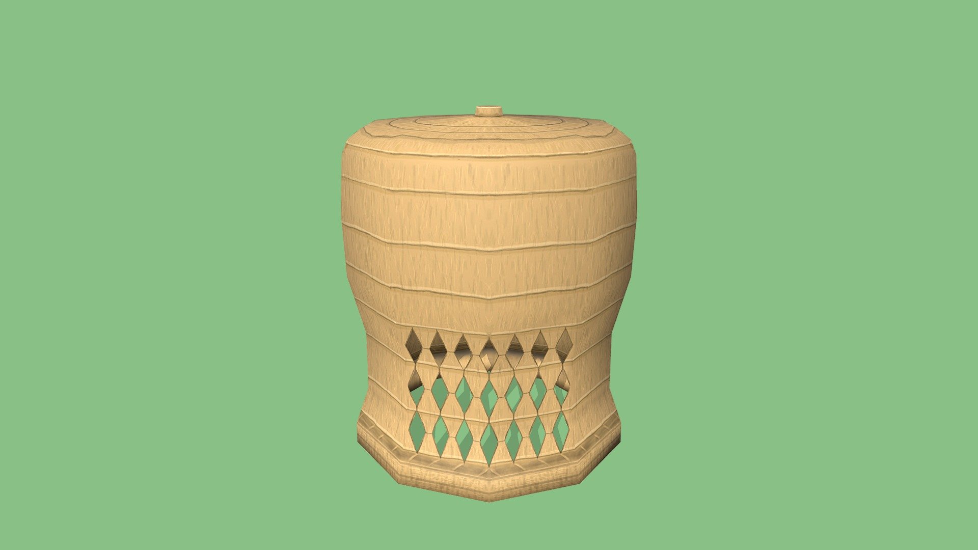 Komuso hat handpainted - Download Free 3D model by Bunkichi80 [82615ec ...