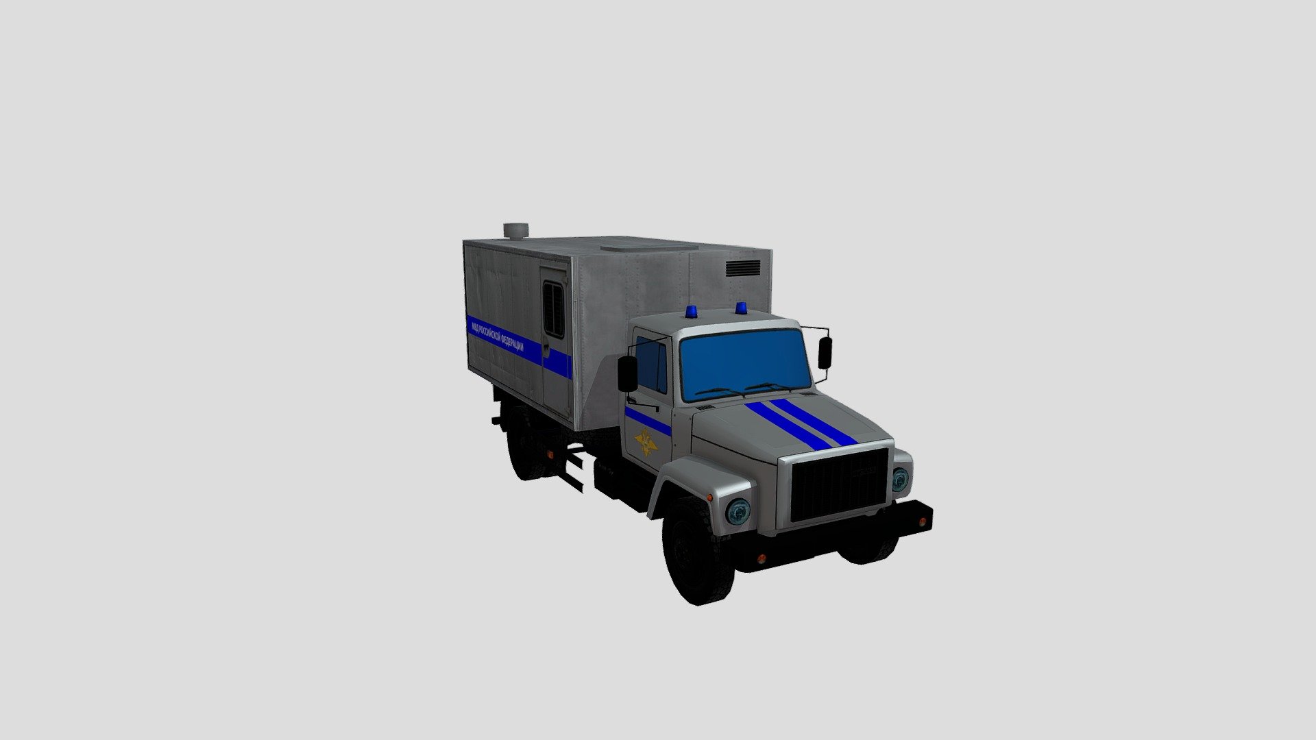 GAZ 3309 - POLICE - 3D model by Urshin2003 [8261aa1] - Sketchfab
