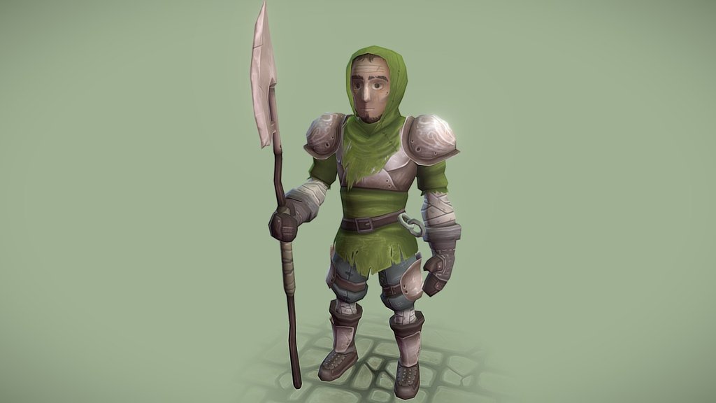 Fantasy Character - The Village Guard - 3D model by Stephan Quintens ...