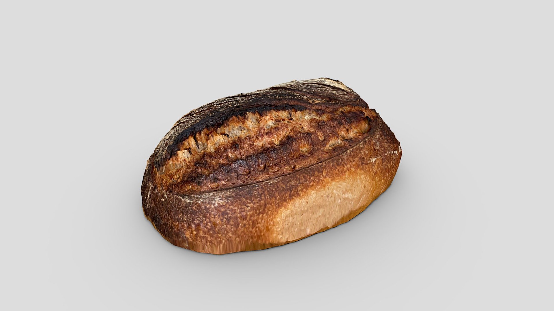 Surdough bread - 3D model by laurenceDx [826278b] - Sketchfab