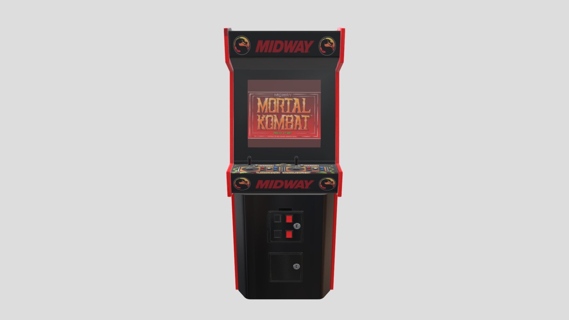 Mortal Kombat Arcade Machine - 3D model by Drstufet [8262fc0] - Sketchfab