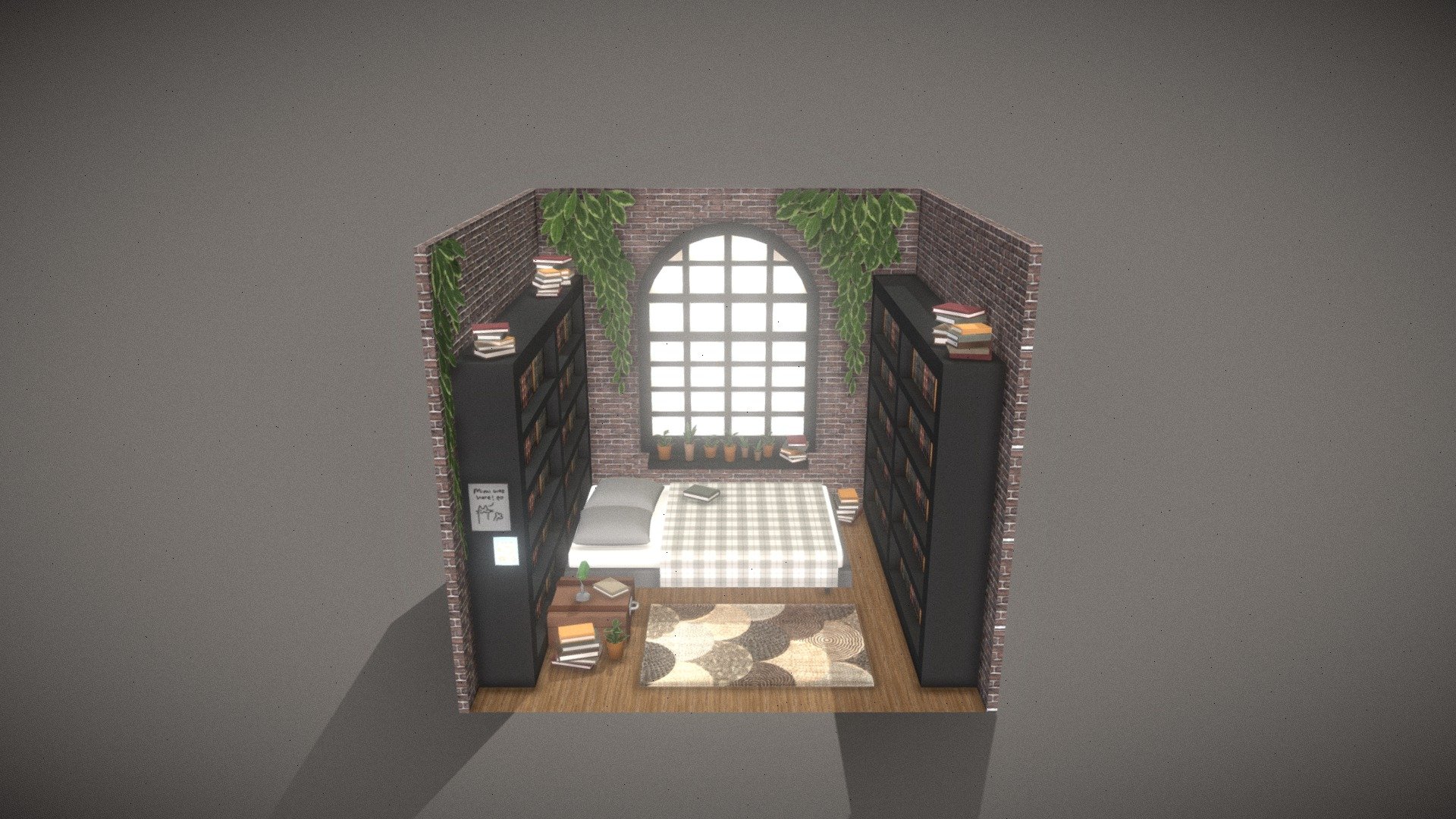Cozy Room Interior - 3D model by jolyn_f [82641aa] - Sketchfab