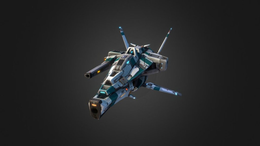 Taiidan Republic Interceptor - 3D model by Talros [826489f] - Sketchfab