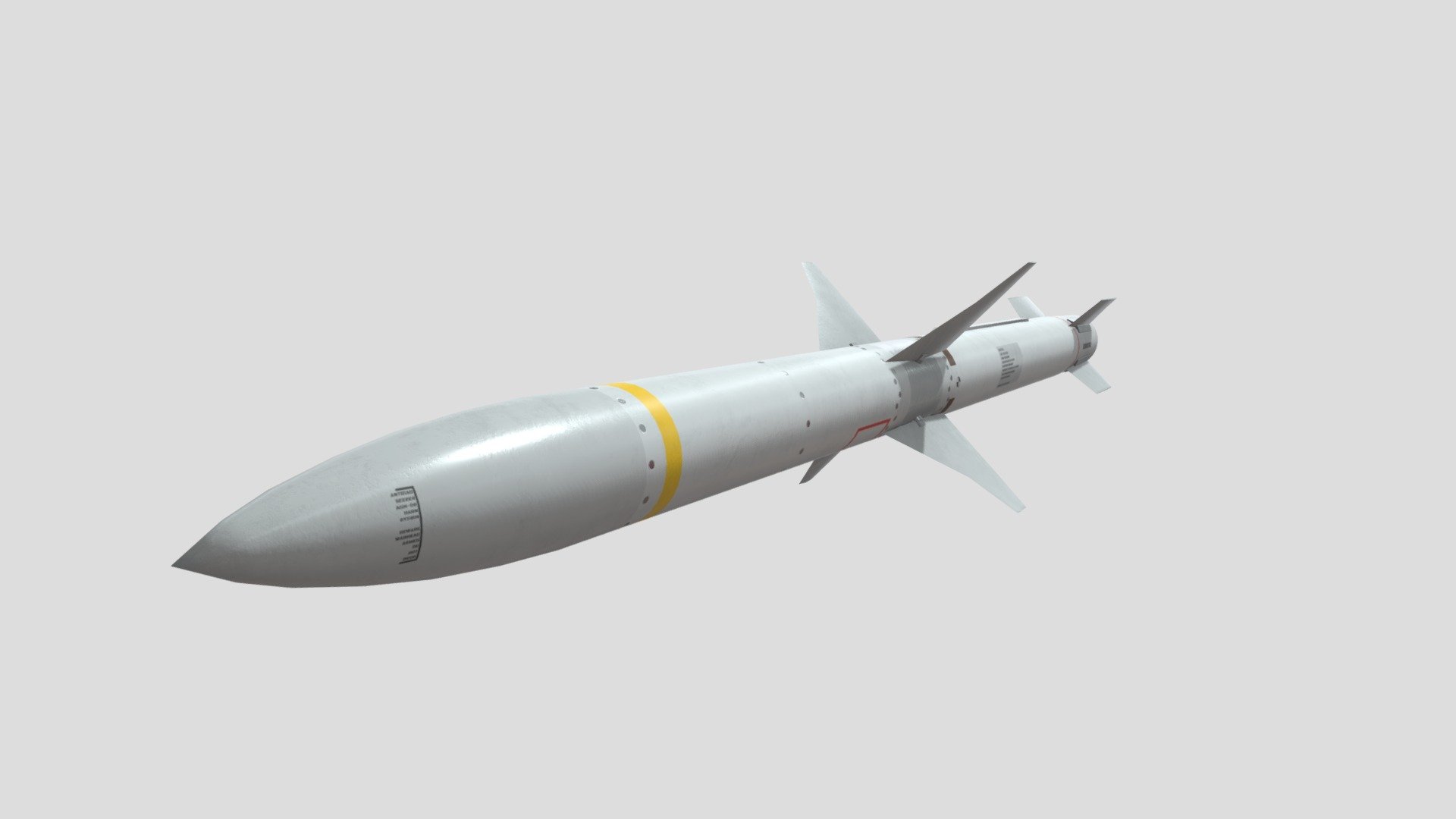 AGM-88 HARM - 3D model by theonlyone223 [8268012] - Sketchfab