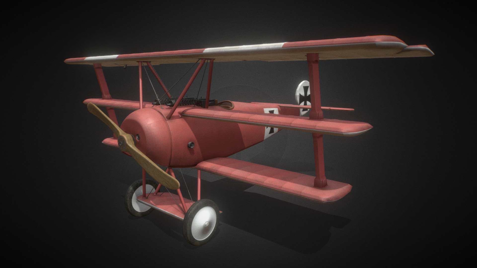 Fokker Dr.I - Red baron - Buy Royalty Free 3D model by vojtech.vejtasa ...