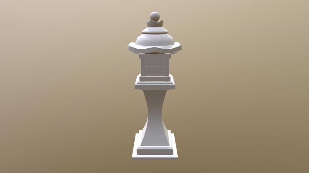 Chinese Lamp Post WIP - 3D model by Ariel Weir (@digitalmermaid ...