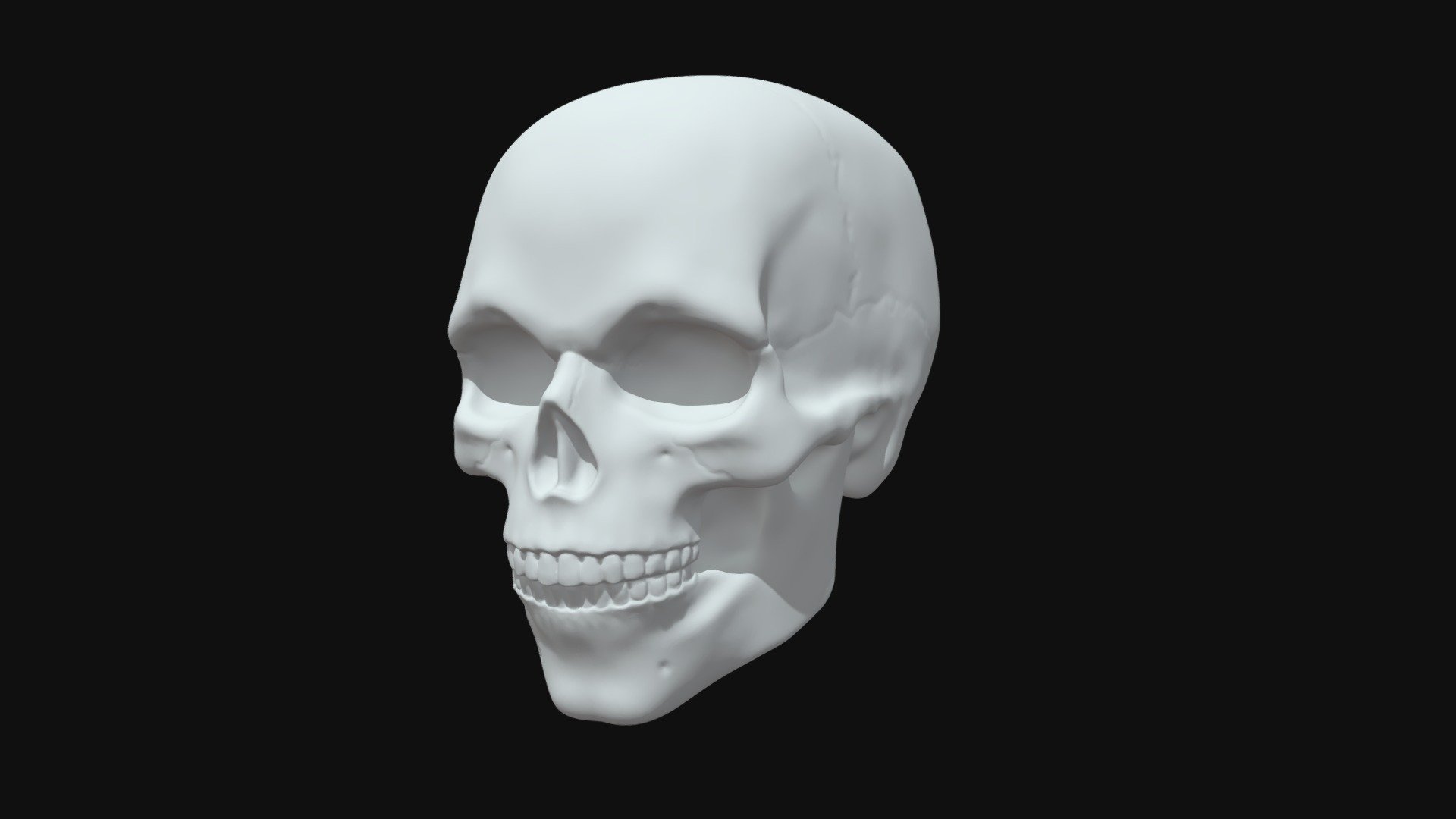 Simply Skull - 3D model by KateuszMaminski [826f2c9] - Sketchfab