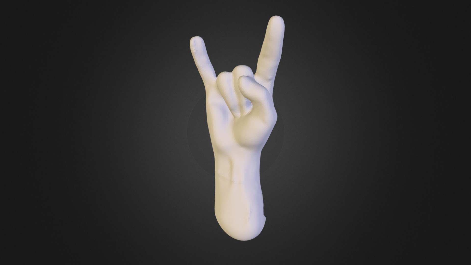 Sign of the Horns - 3D model by 3dindustries [82705cb] - Sketchfab