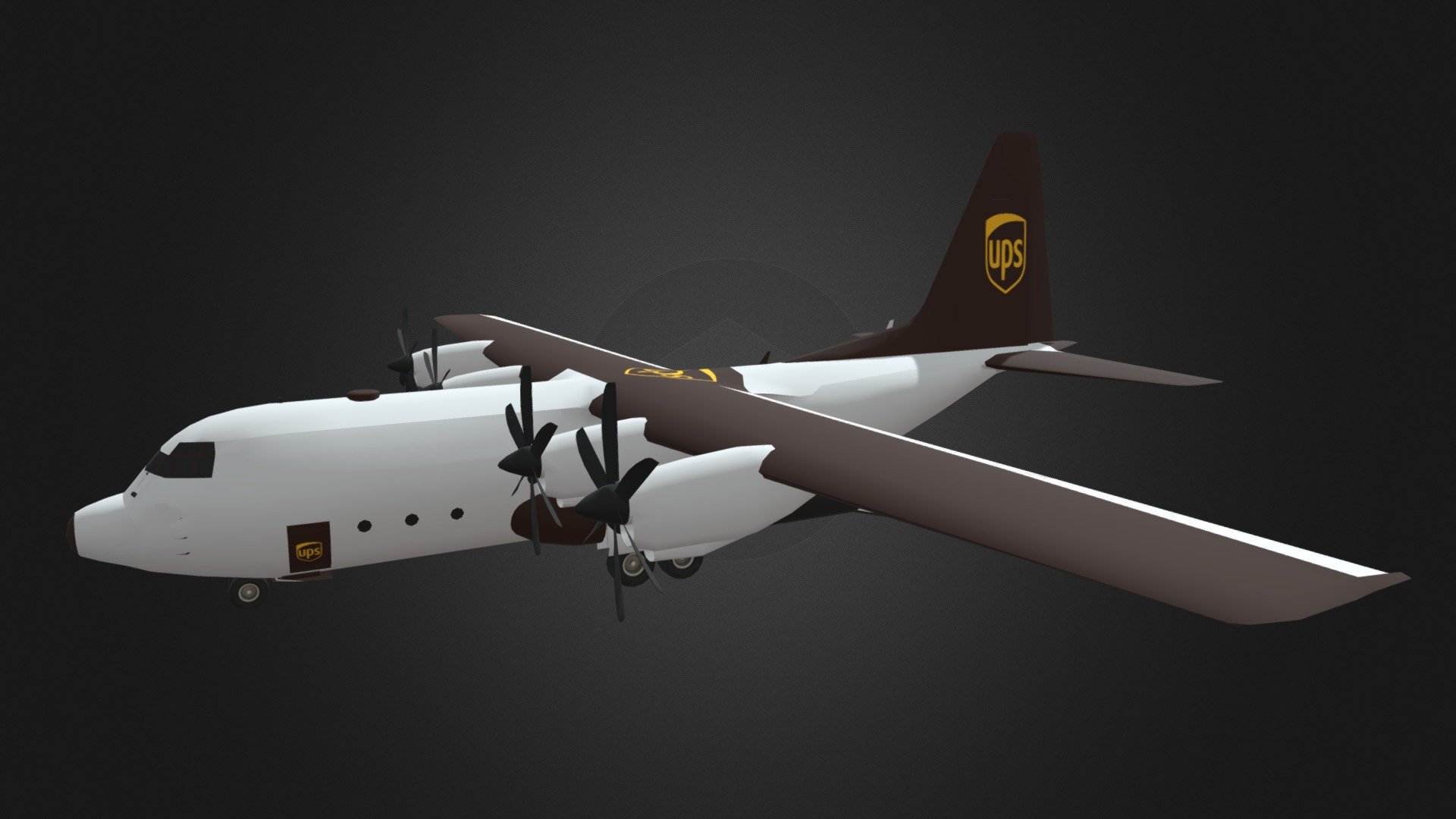 Cargo Plane (UPS Cargo Plane) - Buy Royalty Free 3D model by 3D Artist ...