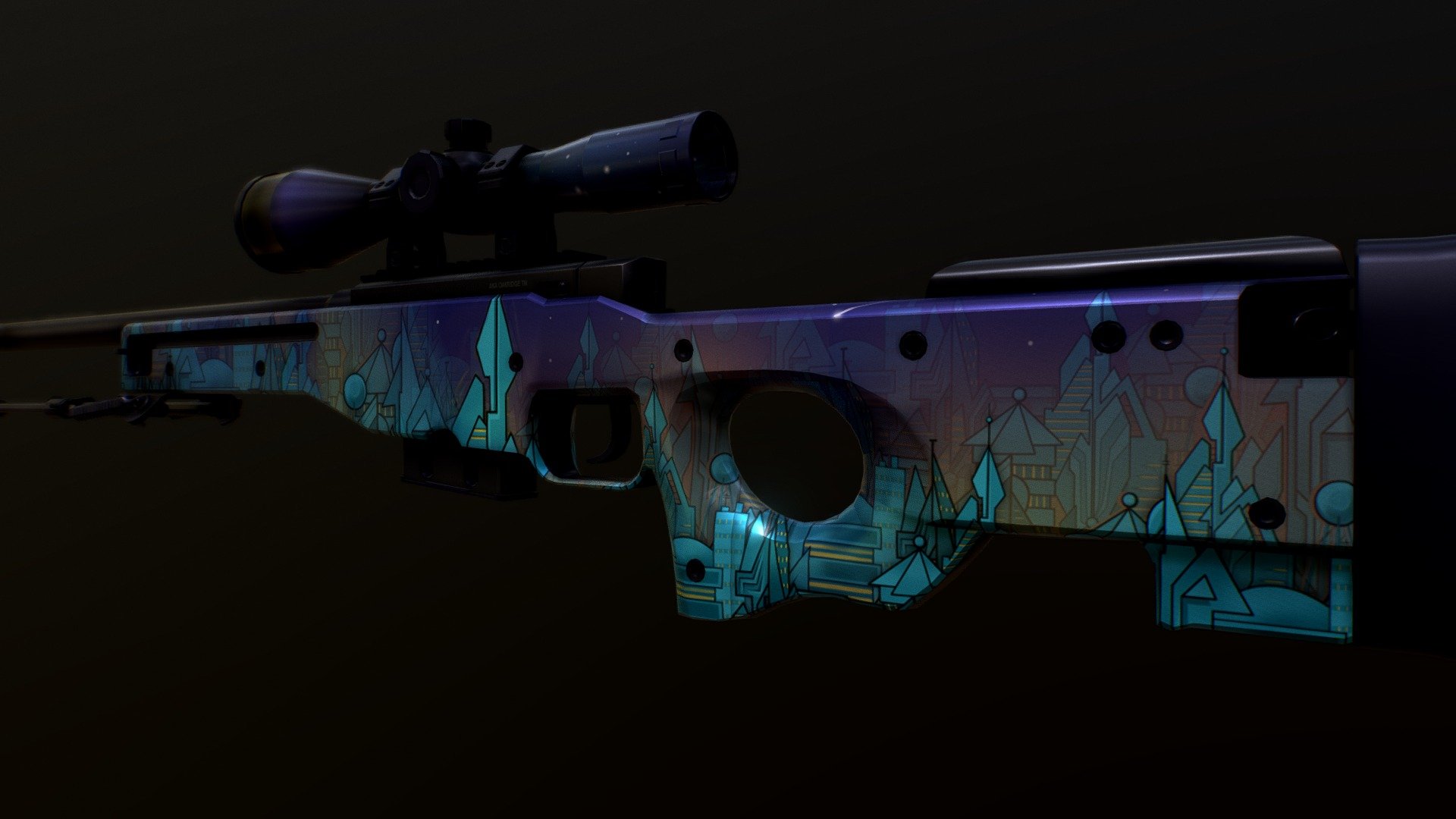 AWP | City of the future - 3D model by senkizh [8272a3a] - Sketchfab