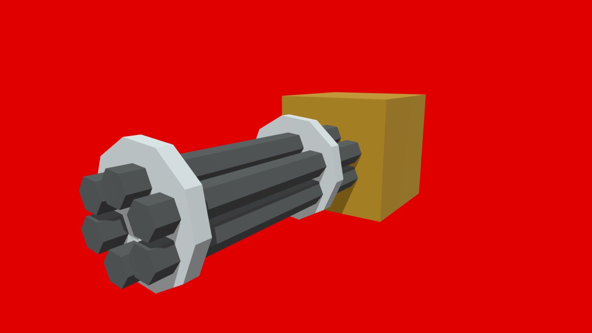 Low poly Mini-gun - Download Free 3D model by Reece Roberts ...