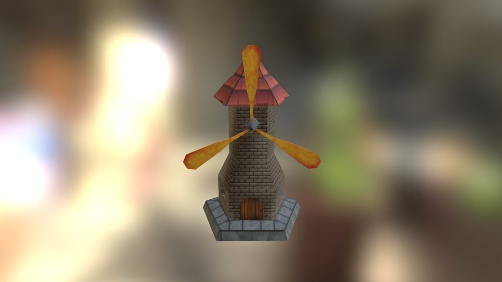 Windmill - 3D model by ching-jen [8275b53] - Sketchfab