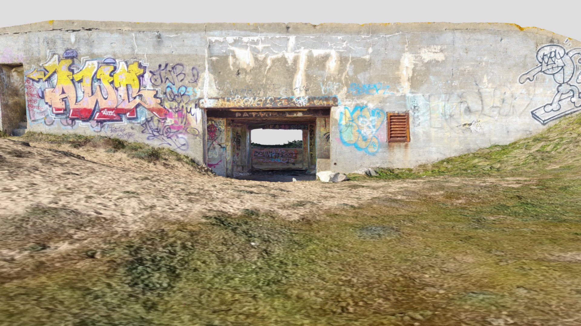 WW2 back bunker - Download Free 3D model by Lionel [82765a6] - Sketchfab