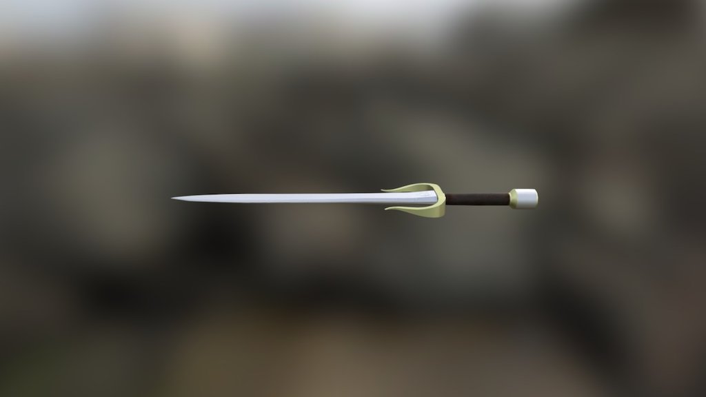Sword Textured Gold and Silver - 3D model by nicoshea [8277a22] - Sketchfab