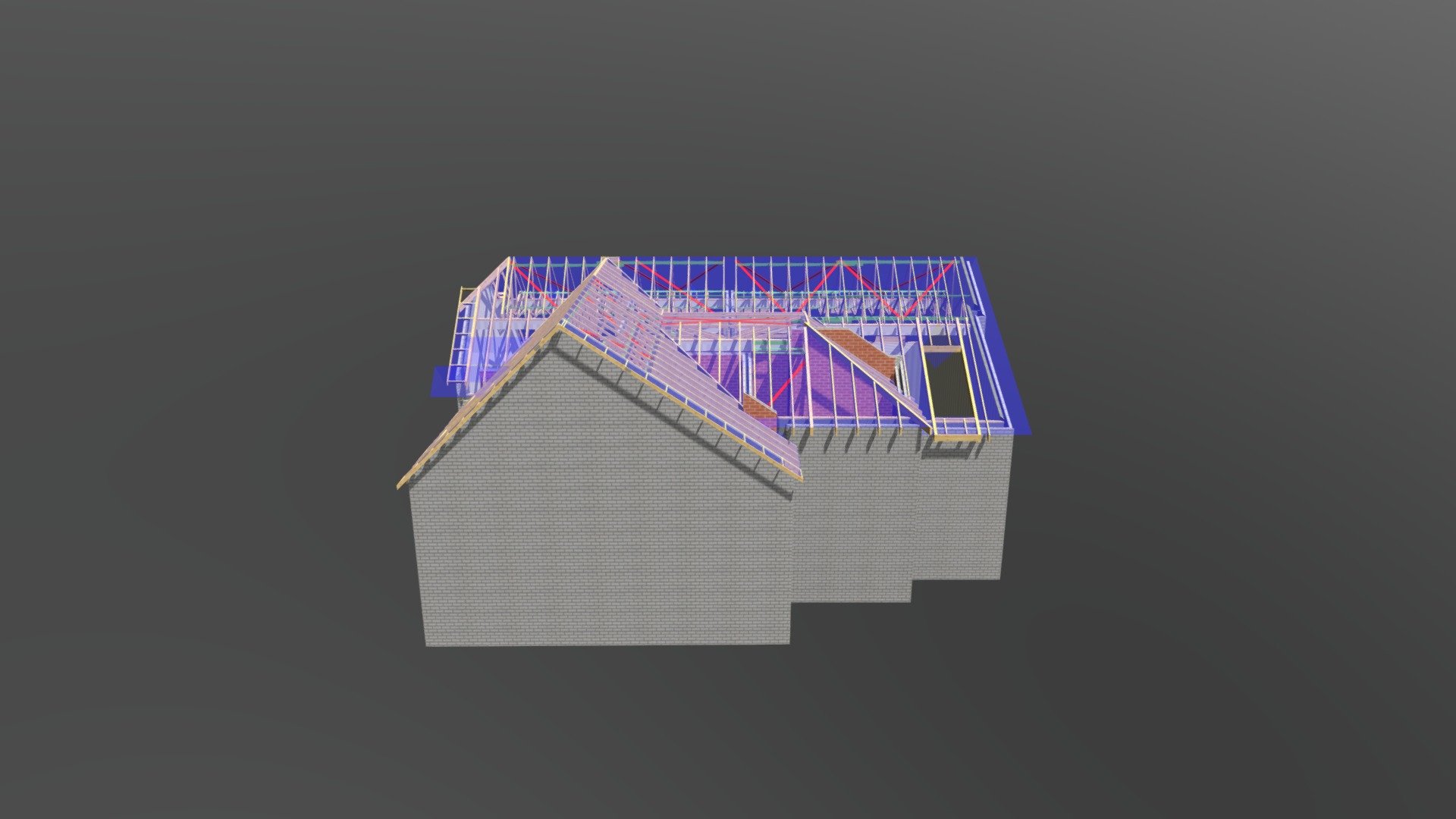P11453A, Roof Layout - 3D model by Martin Hallam. Harmony Timber ...