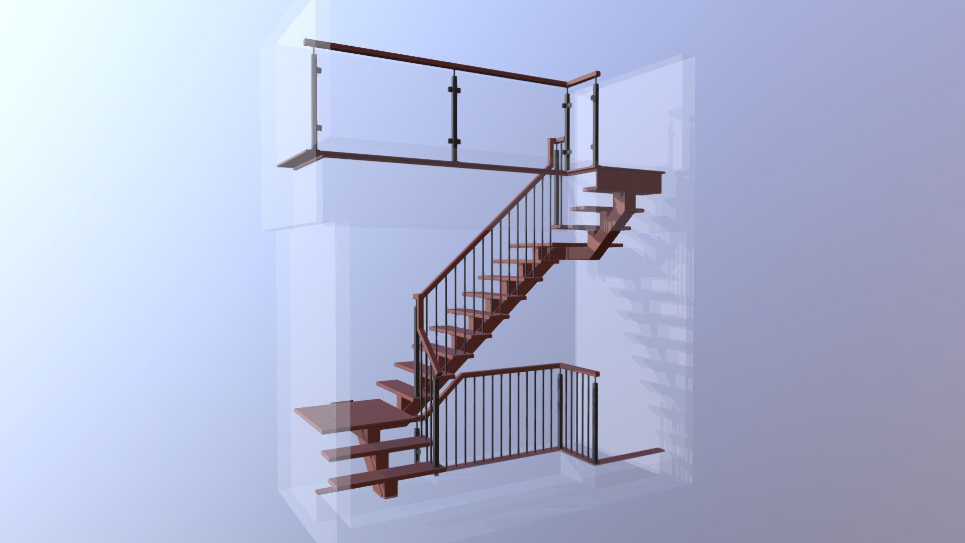 Escalier 103814 - 3D model by Hugo Boisvert (@hugob) [827cf14] - Sketchfab