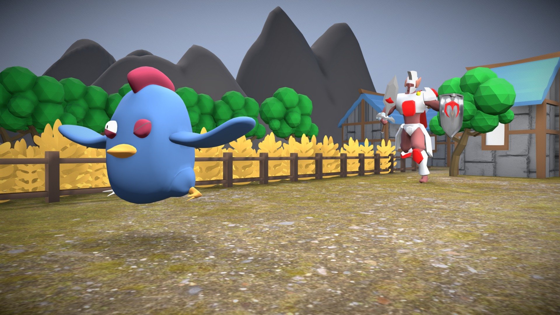 Corre pollo! - 3D model by DarkDefensor [827e18a] - Sketchfab