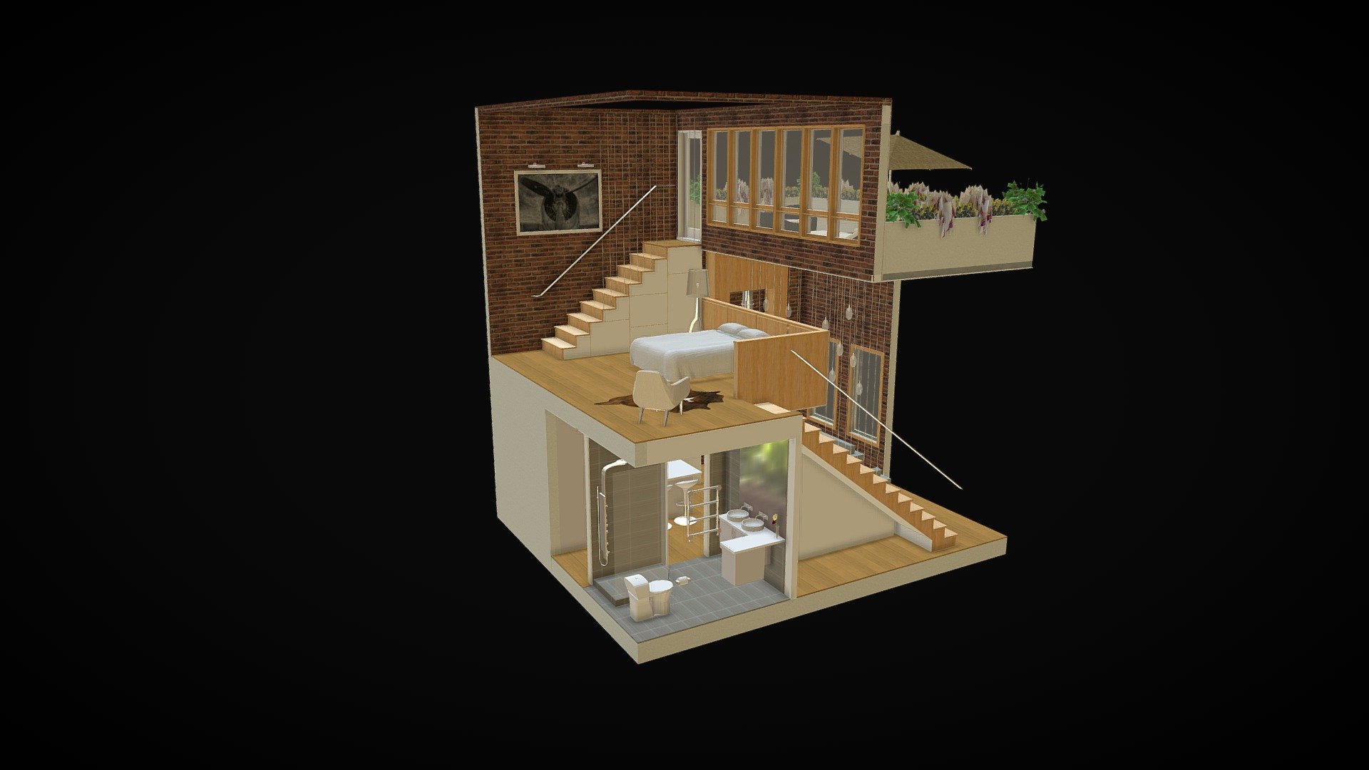 Cube Loft - Buy Royalty Free 3D model by KPM Design Group (@kmyerskpm ...