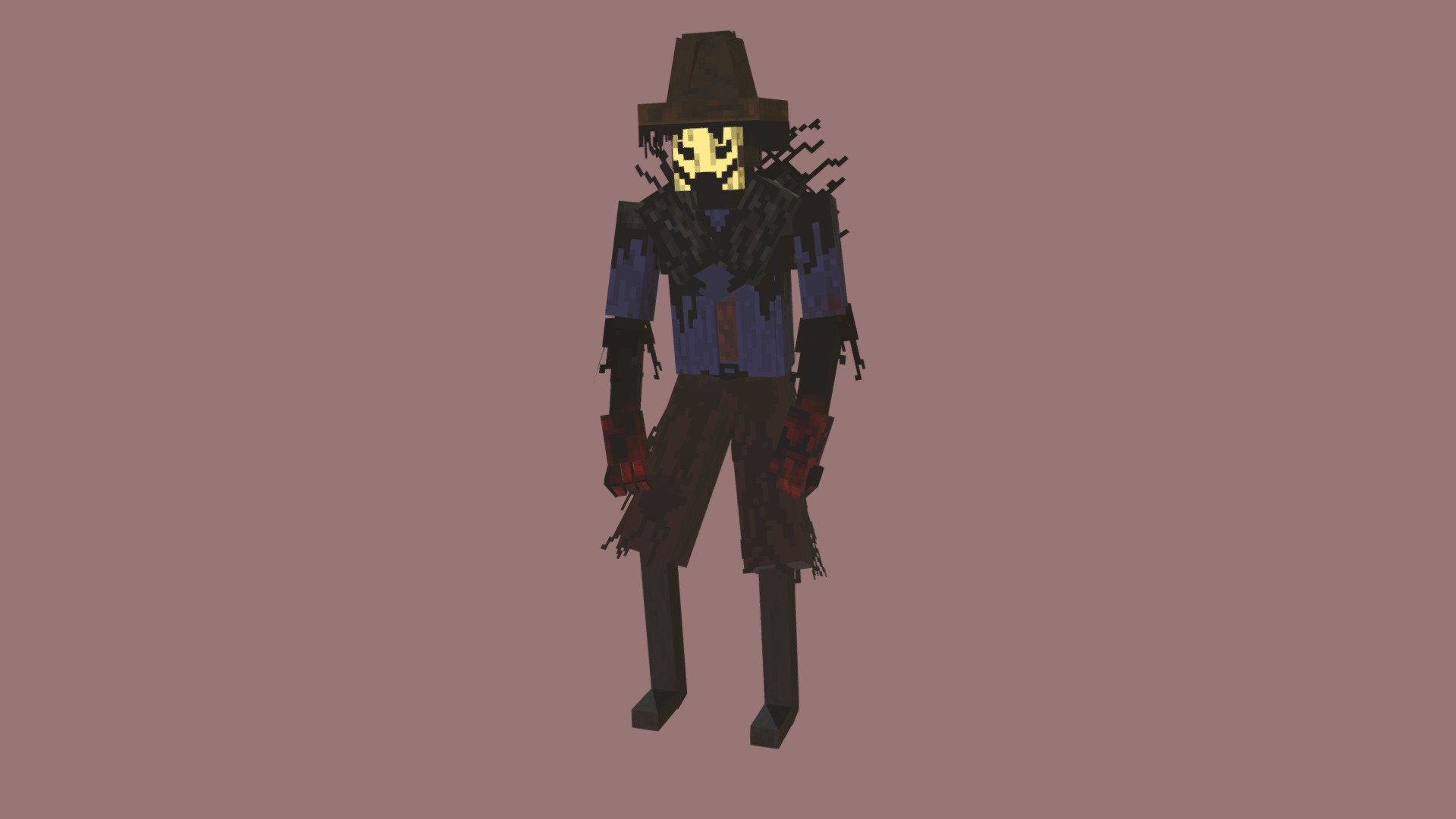 Scarecrow Minecraft model - 3D model by Bogard_ [82827ff] - Sketchfab