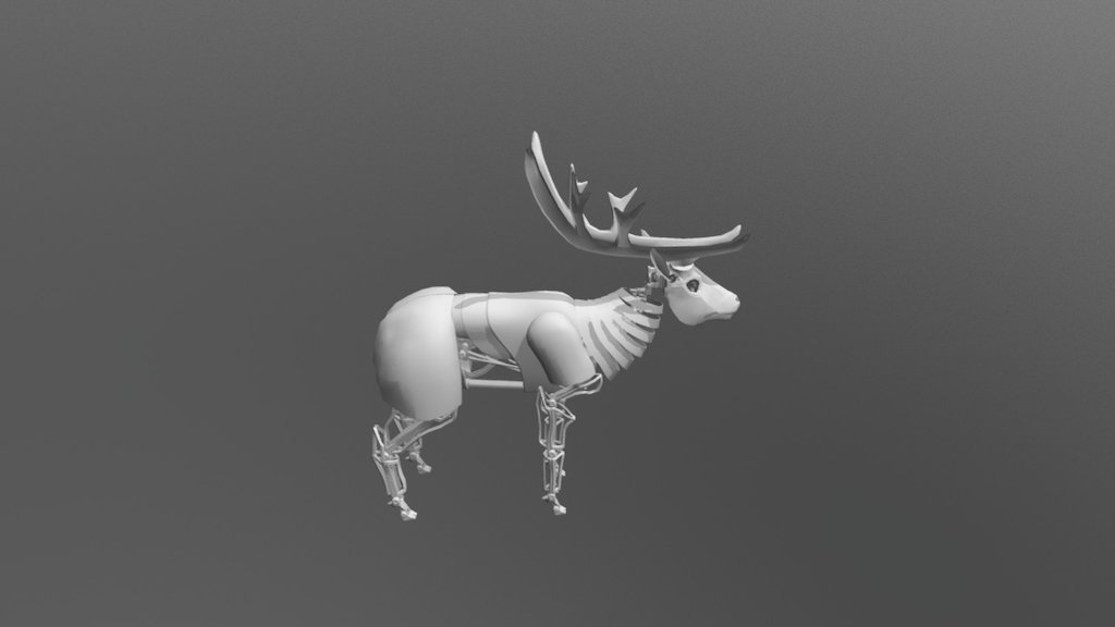 Stag - 3D model by Damon Oldfield (@cg-in-a-bottle) [82829e1] - Sketchfab
