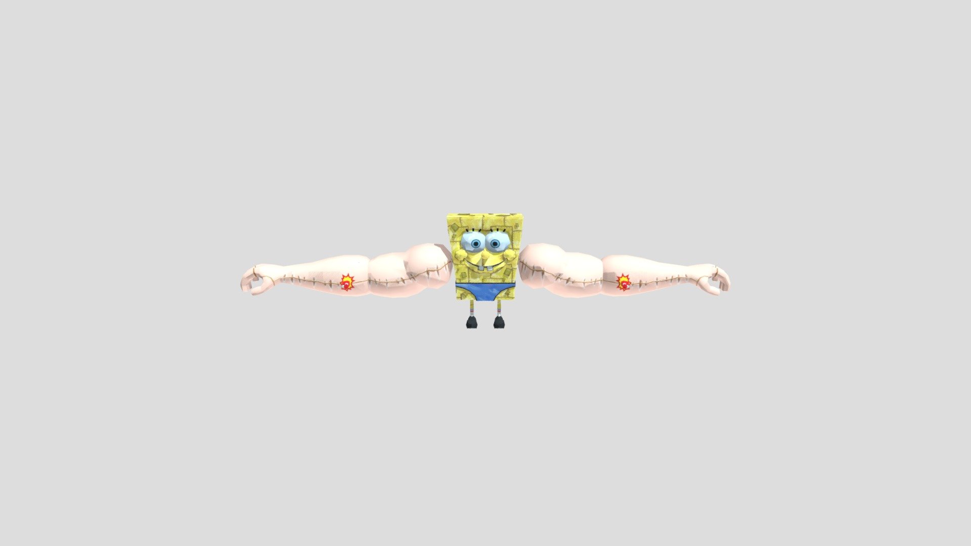 spongebob muscle pants - Download Free 3D model by Fartrick ...