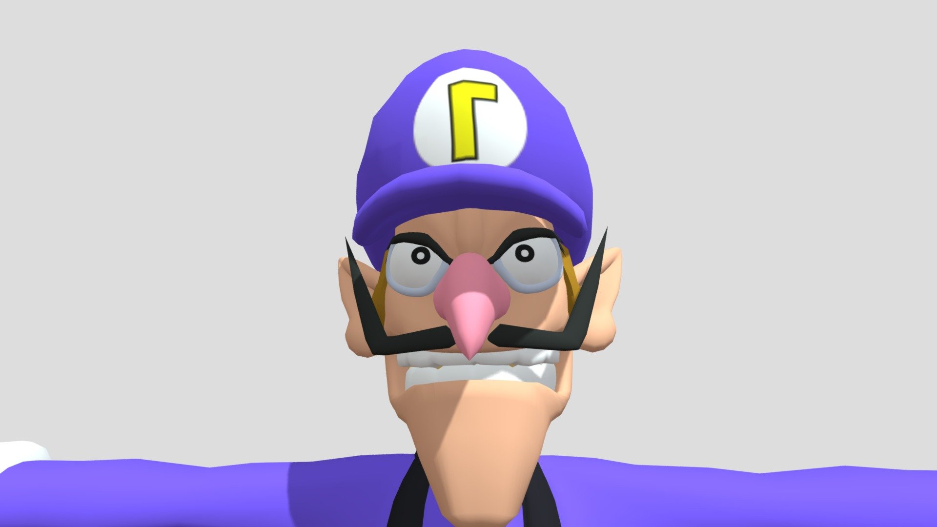 Waluigi N64 Era - 3D model by iamramim978 [828657b] - Sketchfab