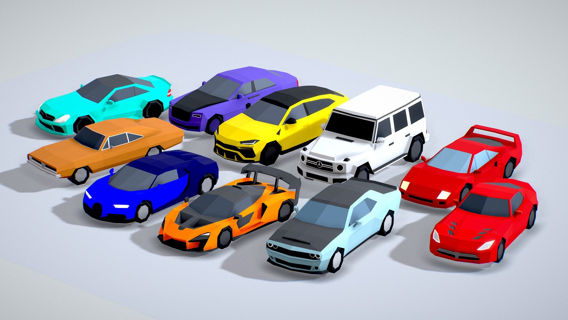 Stylized Low-Poly Car Pack - 3D model by Black Snow (@BlackSnow02 ...