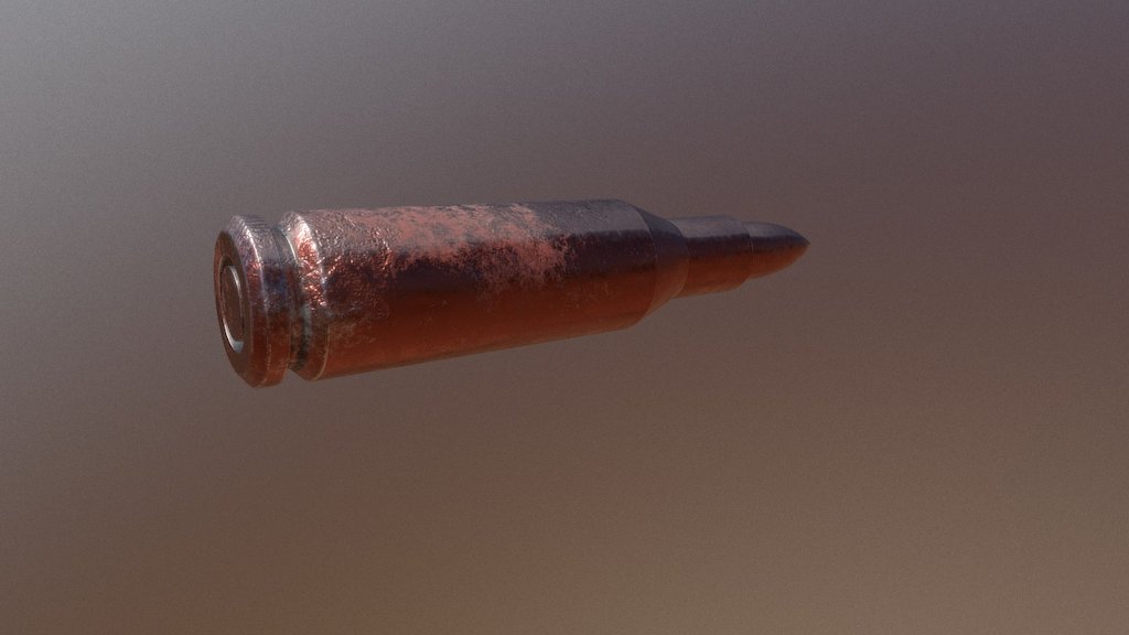 Rusty Copper Bullet - Download Free 3D model by Anwar Ali (@Anwarali ...