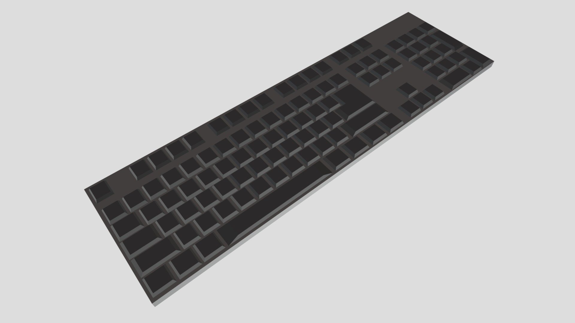 Keybord Low-Poly FREE - Download Free 3D model by Longin (@vovchanski ...