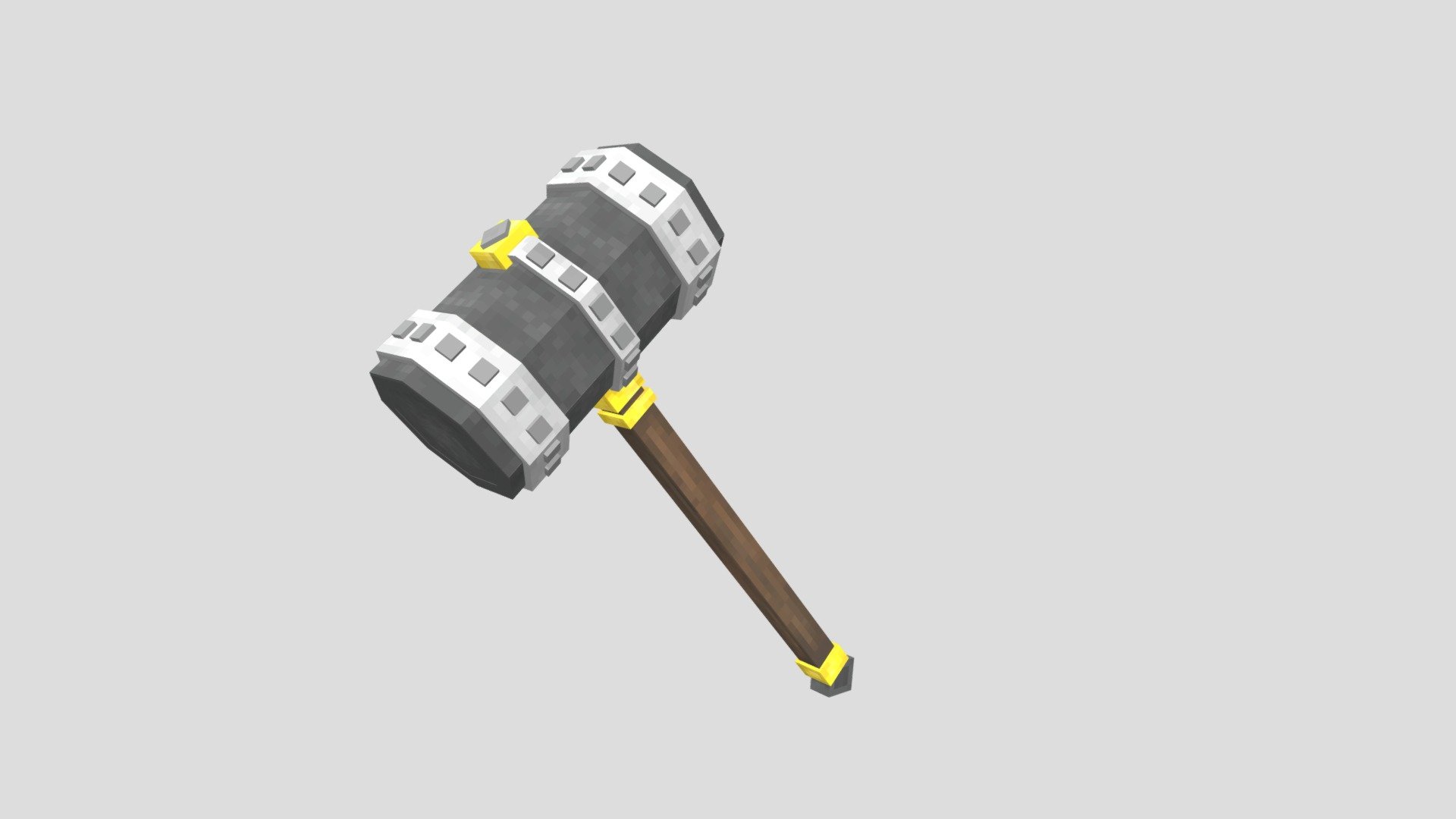 Studded Hammer | Minecraft Model - 3D model by Bobby Daemon ...