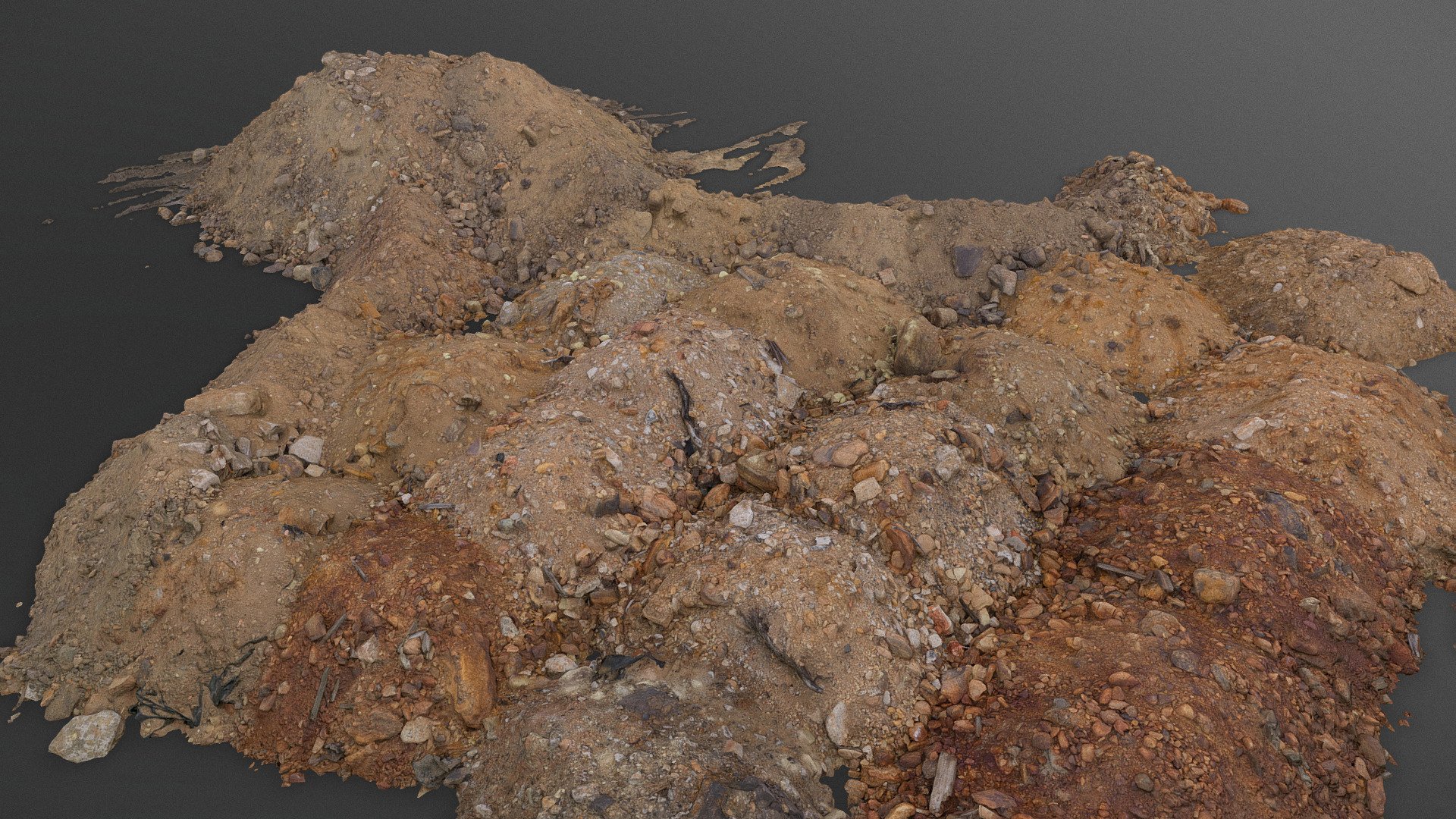 Toxic soil heaps - Buy Royalty Free 3D model by matousekfoto [828ab00 ...
