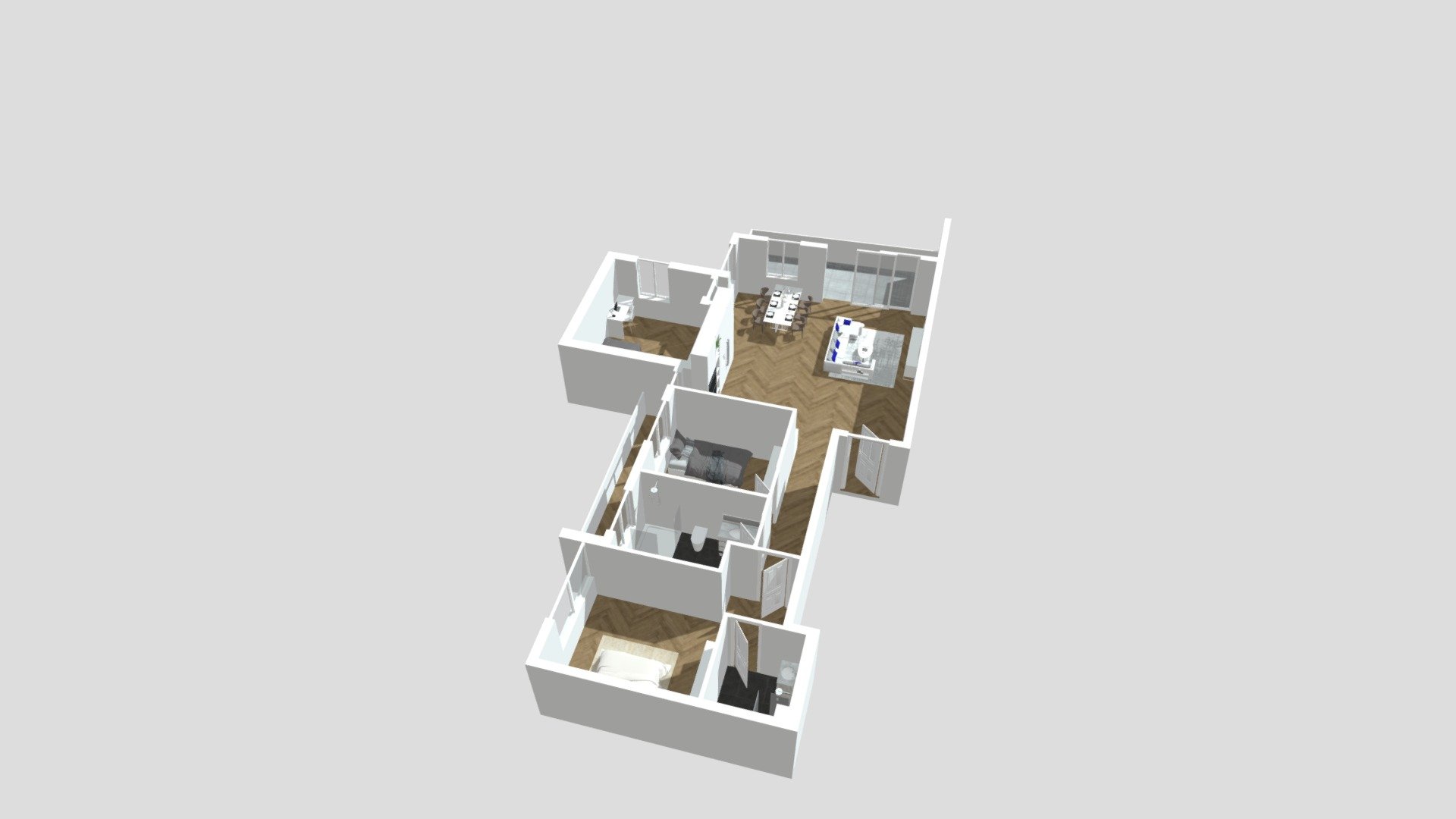 3d House Model with interior - 3D model by Adeelehsan [828da00] - Sketchfab