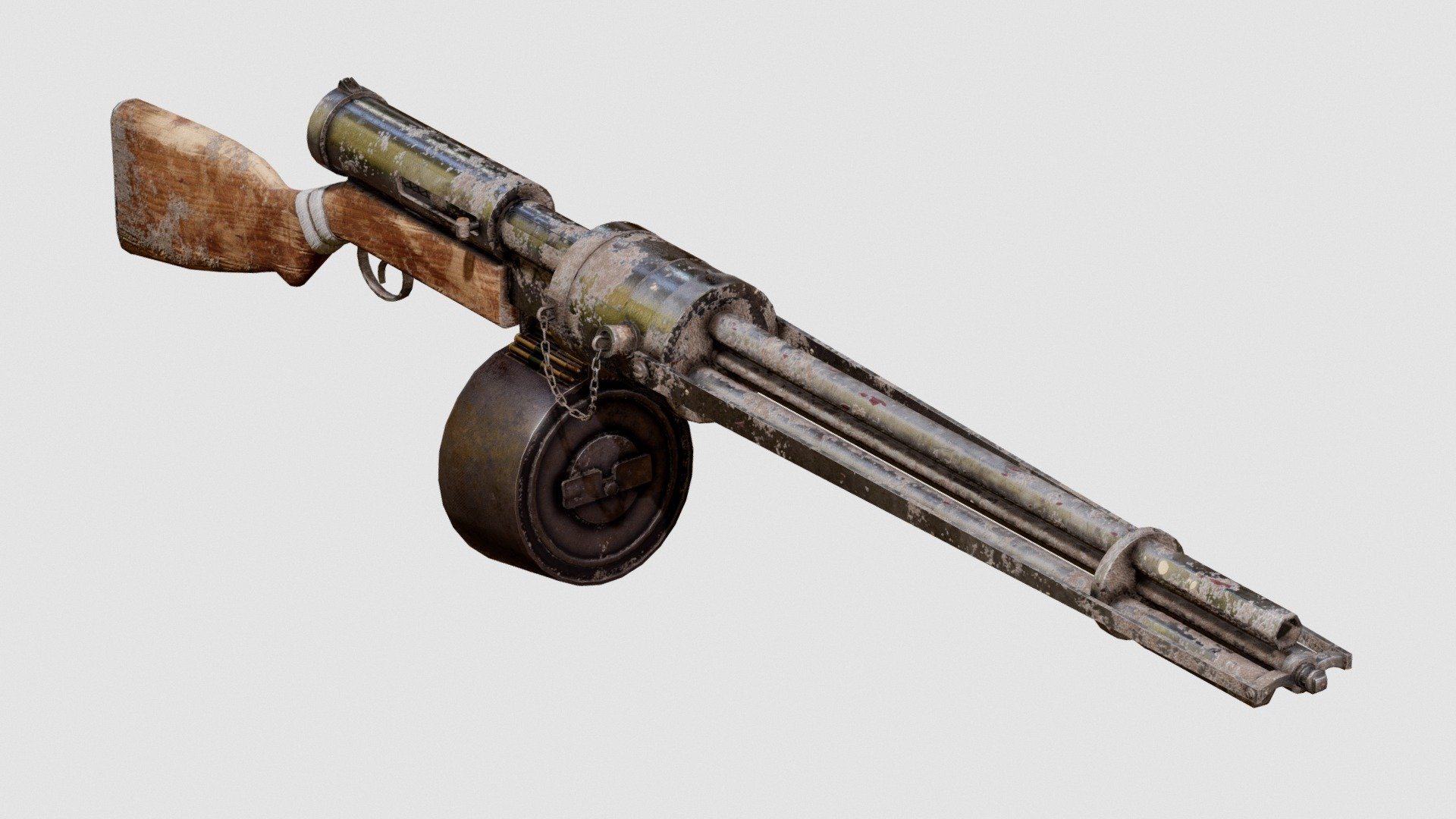Rotary Cannon Machine Gun - Download Free 3D model by SpatialNeglect ...