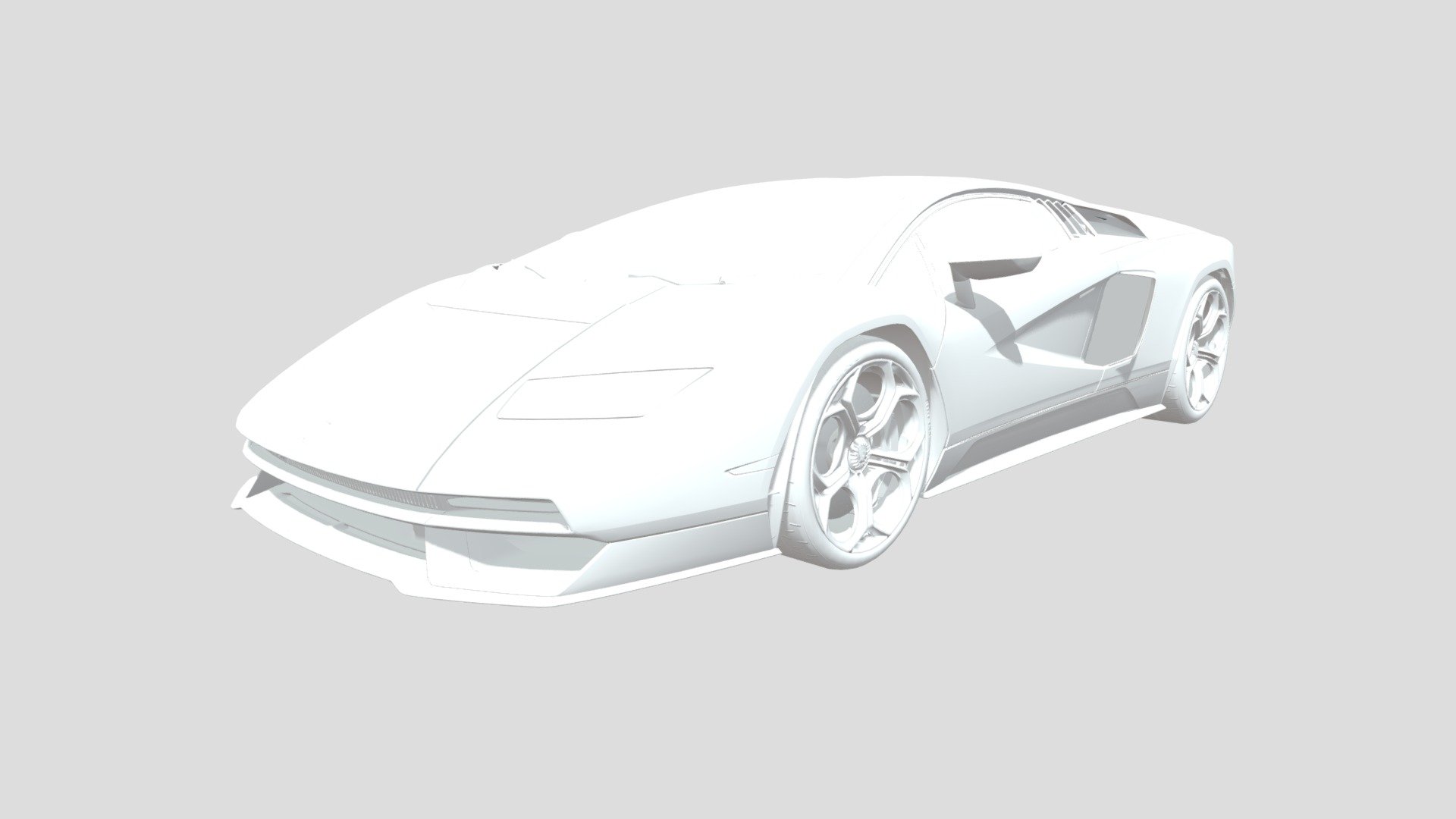 2022 Lamborghini Countach L Pi 800-4 HQ - 3D model by vk.com/free_3d ...